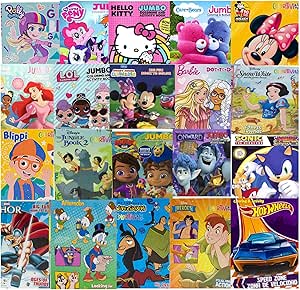 Amazon.com: 20 Bulk Coloring Books for Kids - Boys, Girls | Full-Size ...