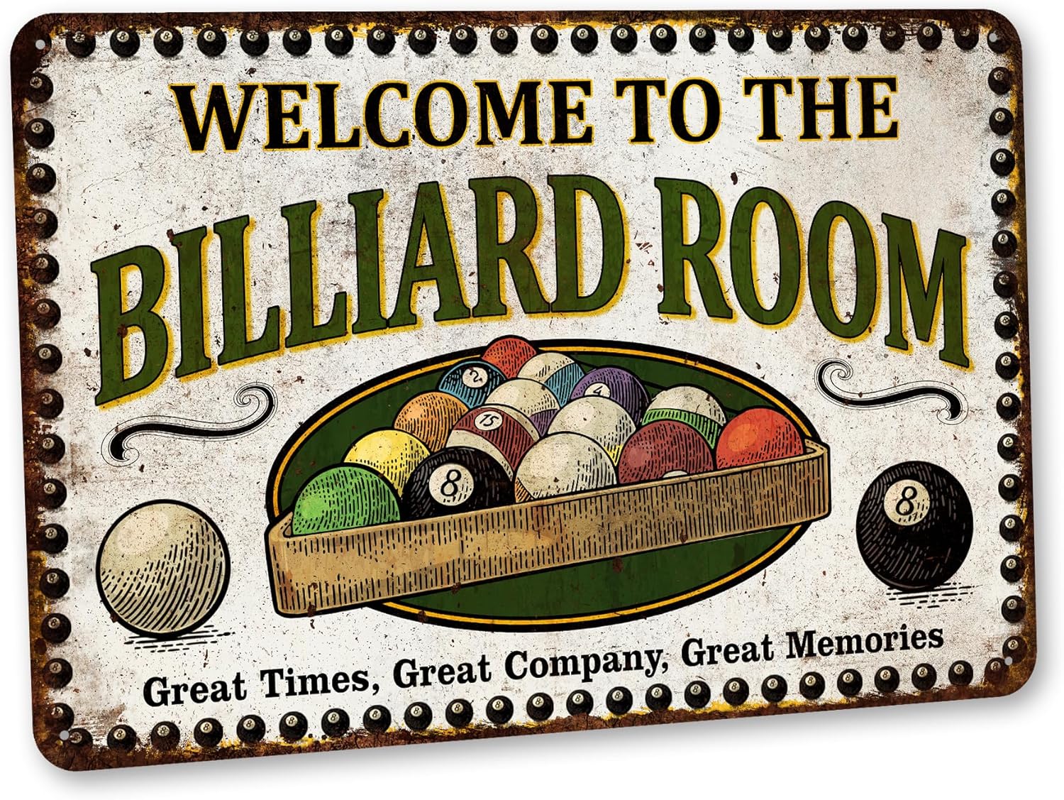 Amazon.com: Billiards Room Sign Billiard Room Décor Game Room Sign Game ...