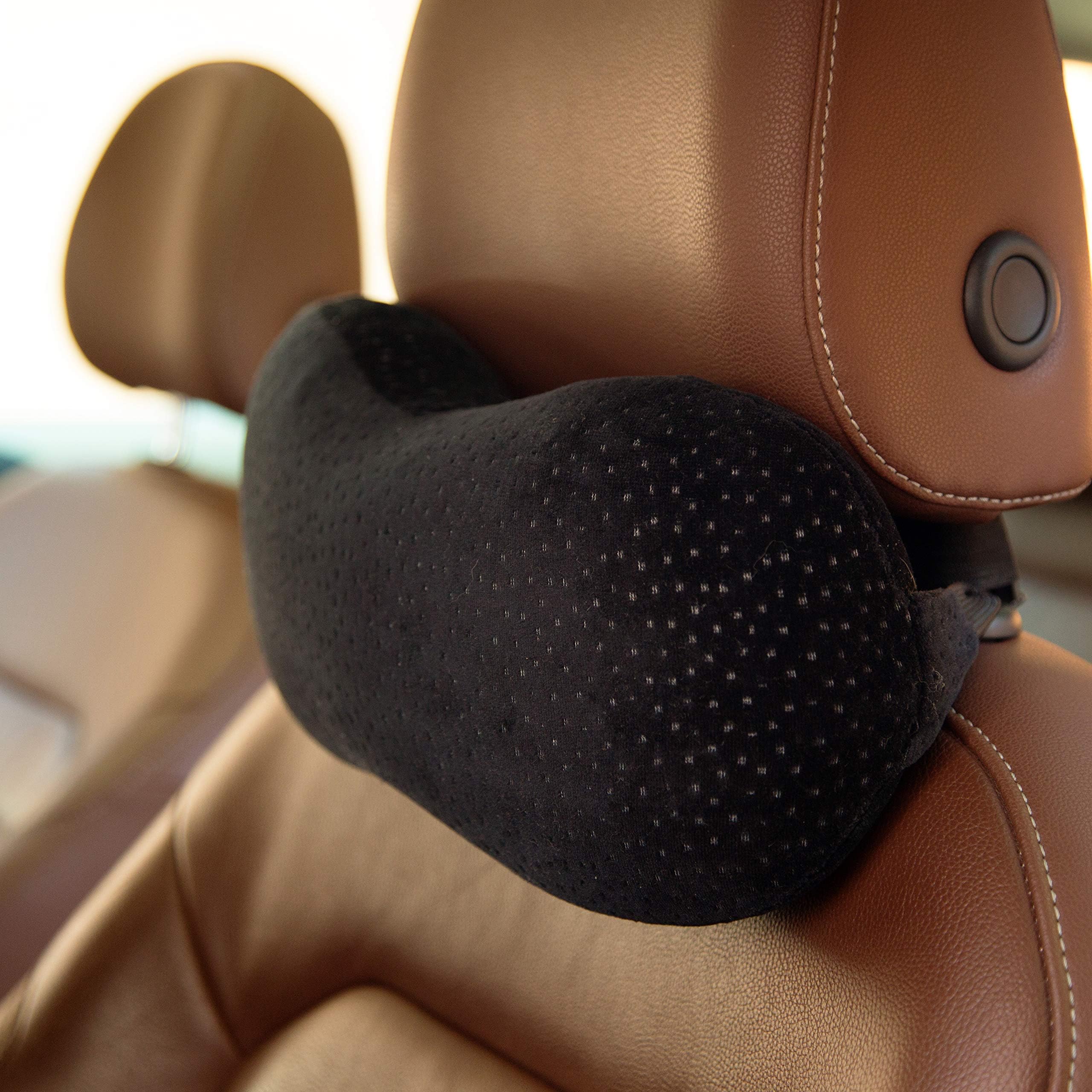 Amazon.com: Flexicomfort Car Neck Pillow for Driving - Memory Foam ...