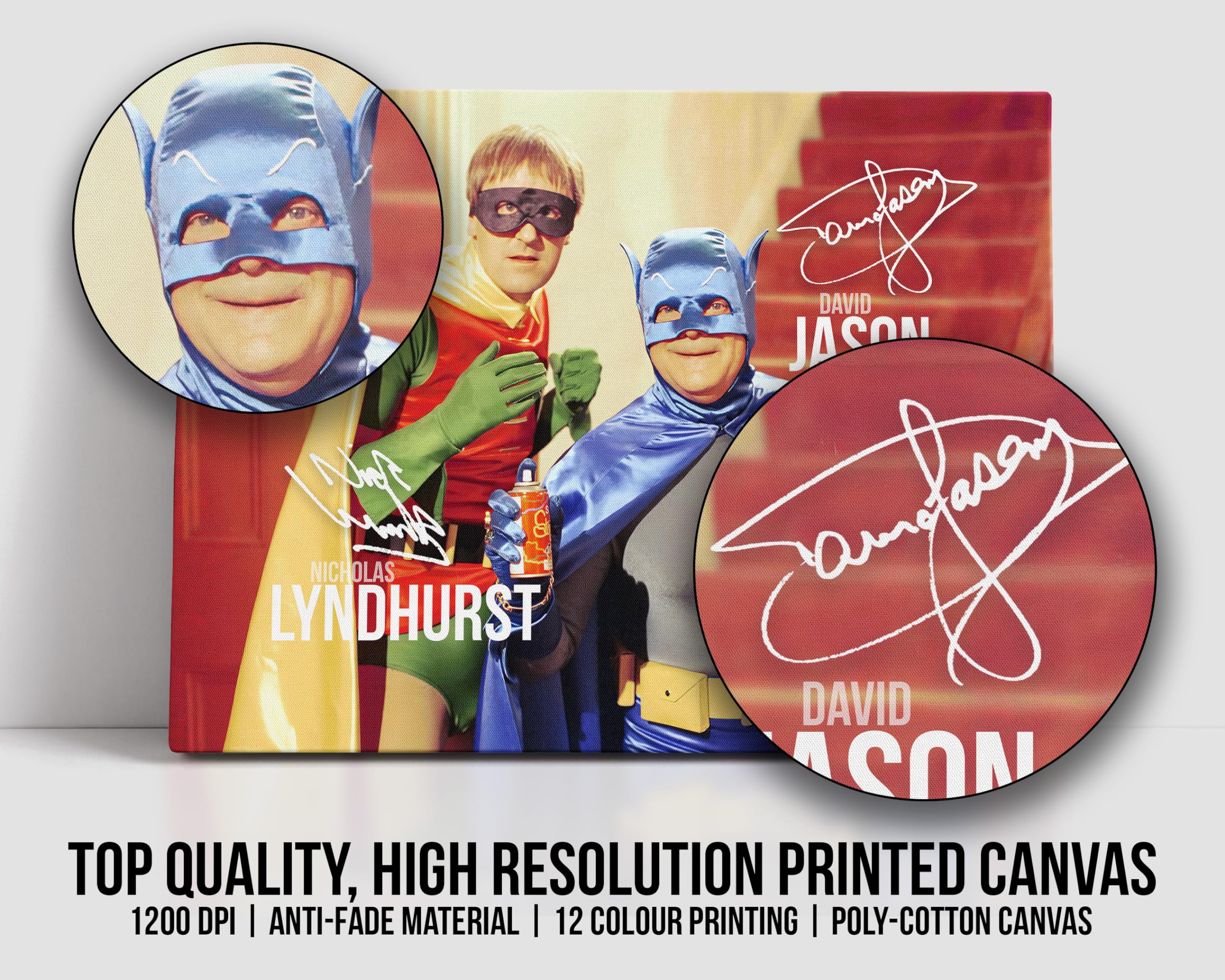 HWC Trading Only Fools and Horses 16 x 12 inch Canvas Print Signed ...