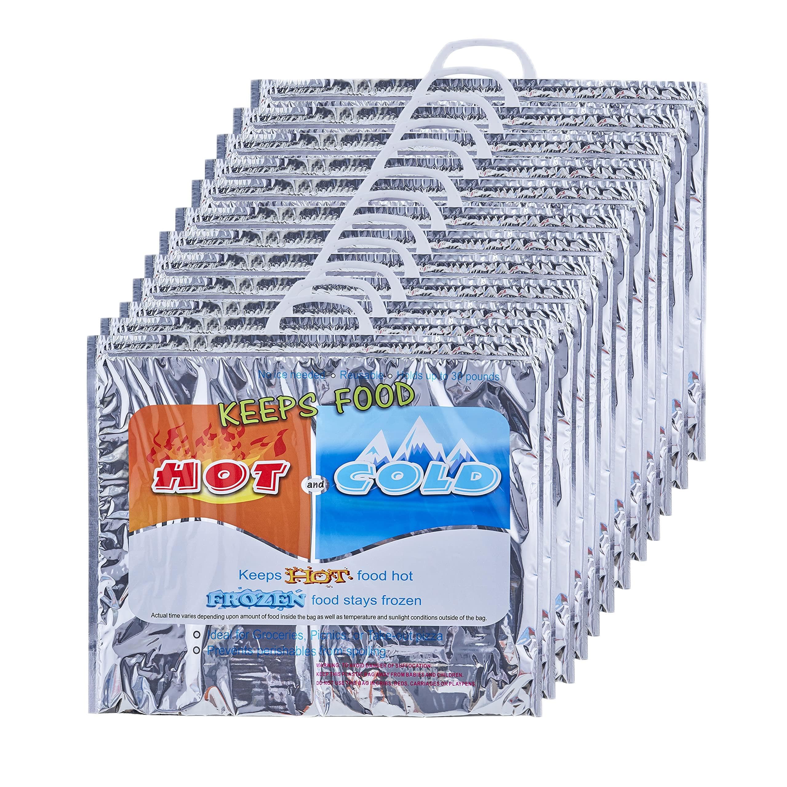 Amazon.com: Superio Hot and Cold Insulated Bags for Food Delivery ...
