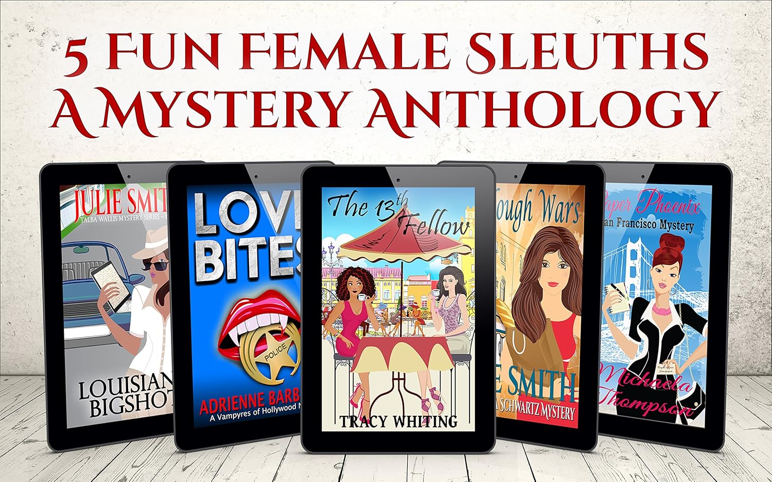 Five Fun Female Sleuths: A Mystery Anthology eBook : Smith, Julie ...