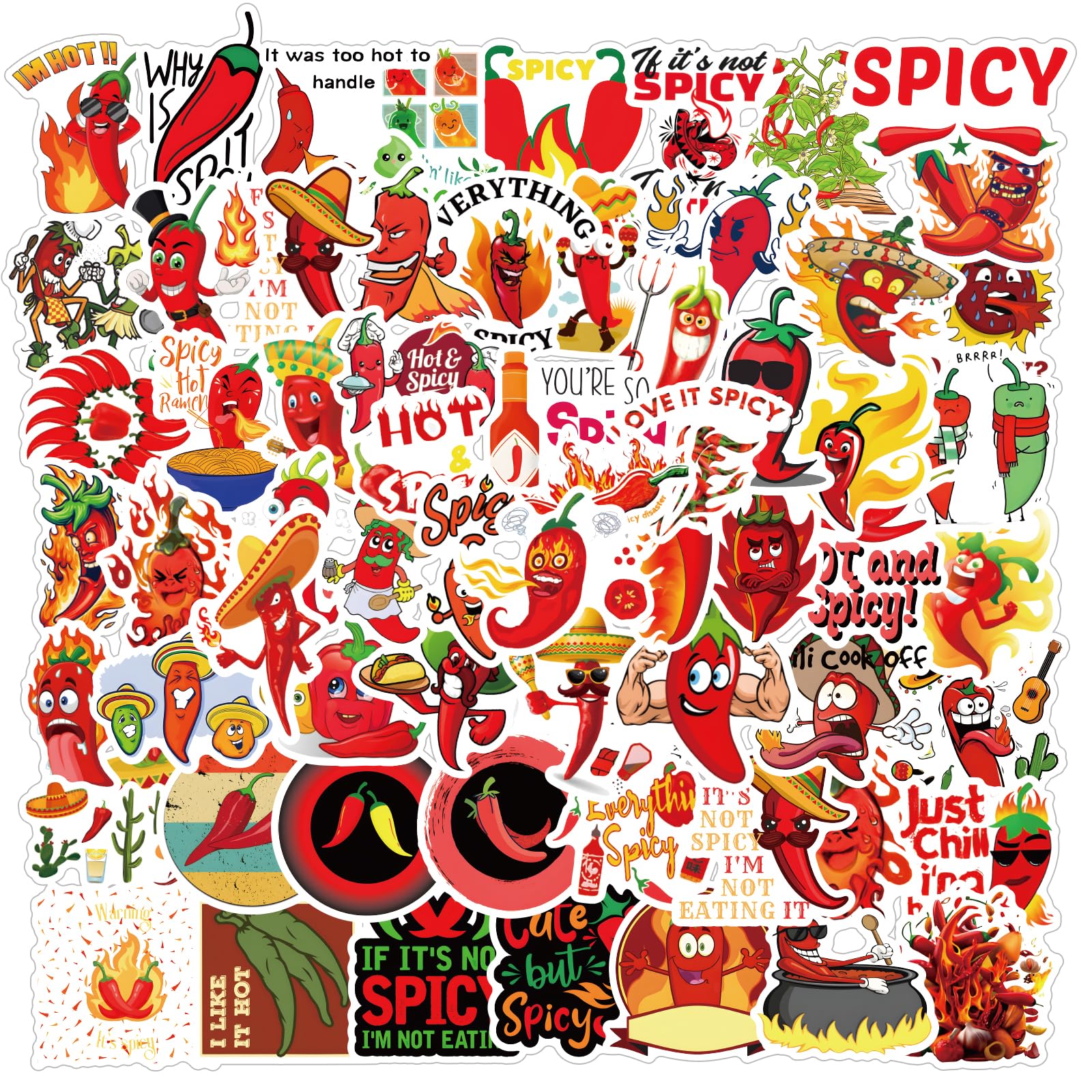 Cool Chili Stickers Chilli Pepper Stickers For Sale | Redbubble