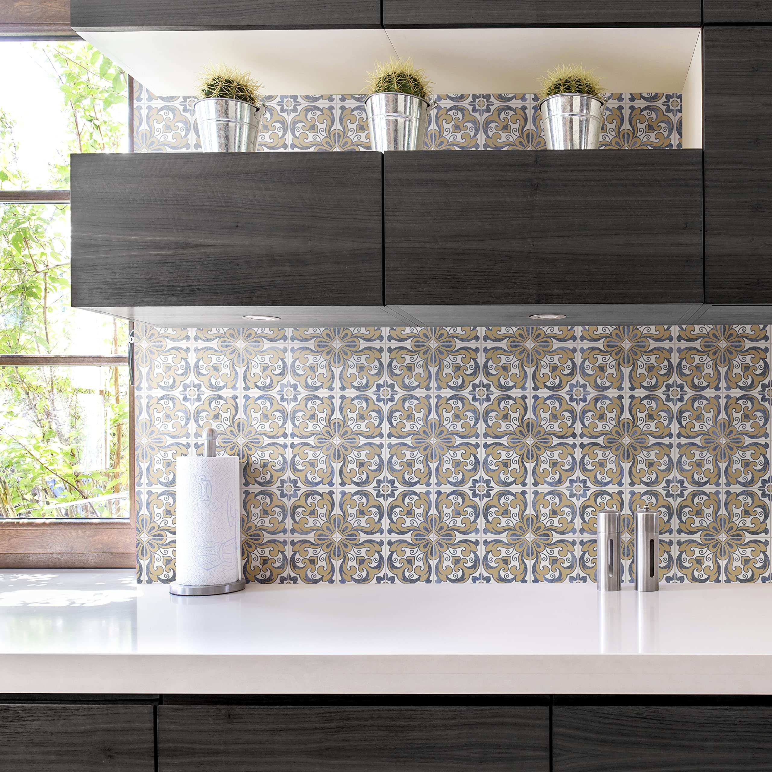 Royal Ceramic Tiles Merola Tile Harmonia Royal Bloom 13" X 13" Ceramic