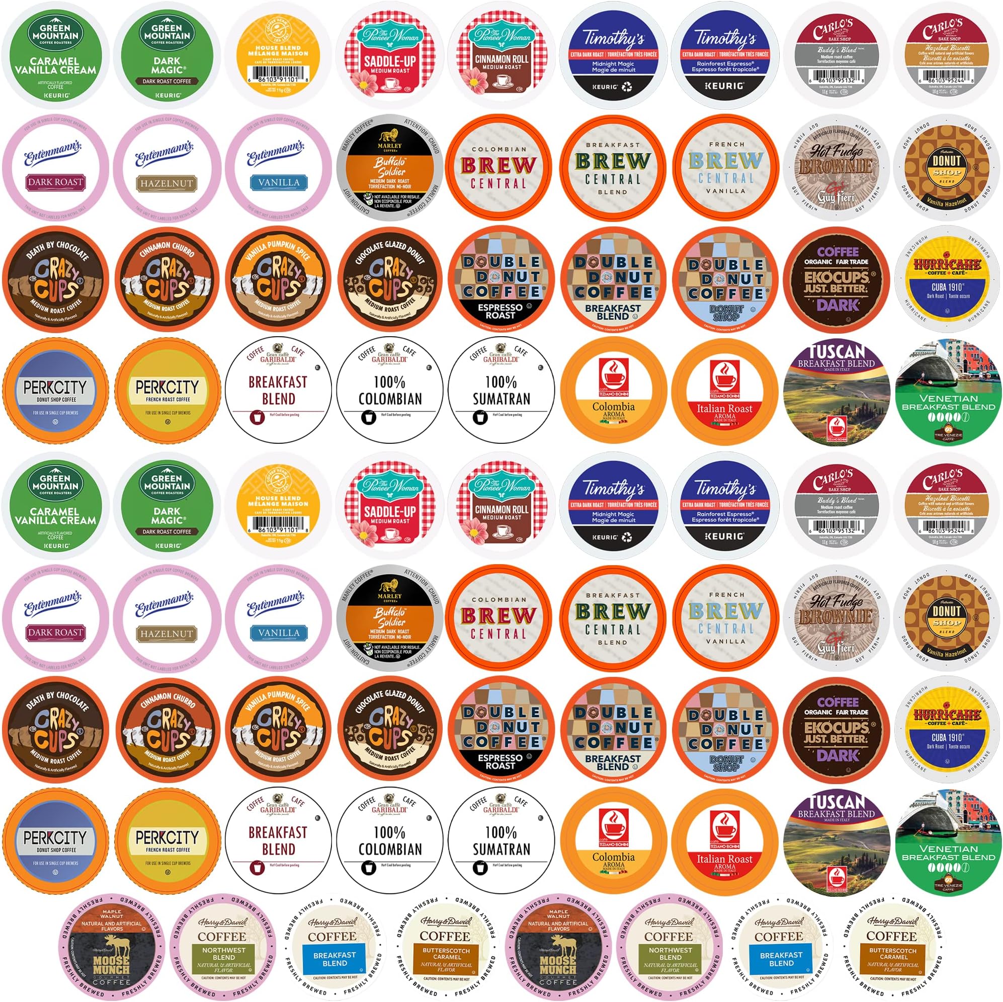 Amazon.com: Keurig Flavored Coffee Pods Collection Variety Pack, Single ...