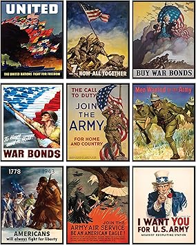 Amazon.com: 97 Decor Vintage WW2 Poster - WW2 Memorabilia, World War 2 ...