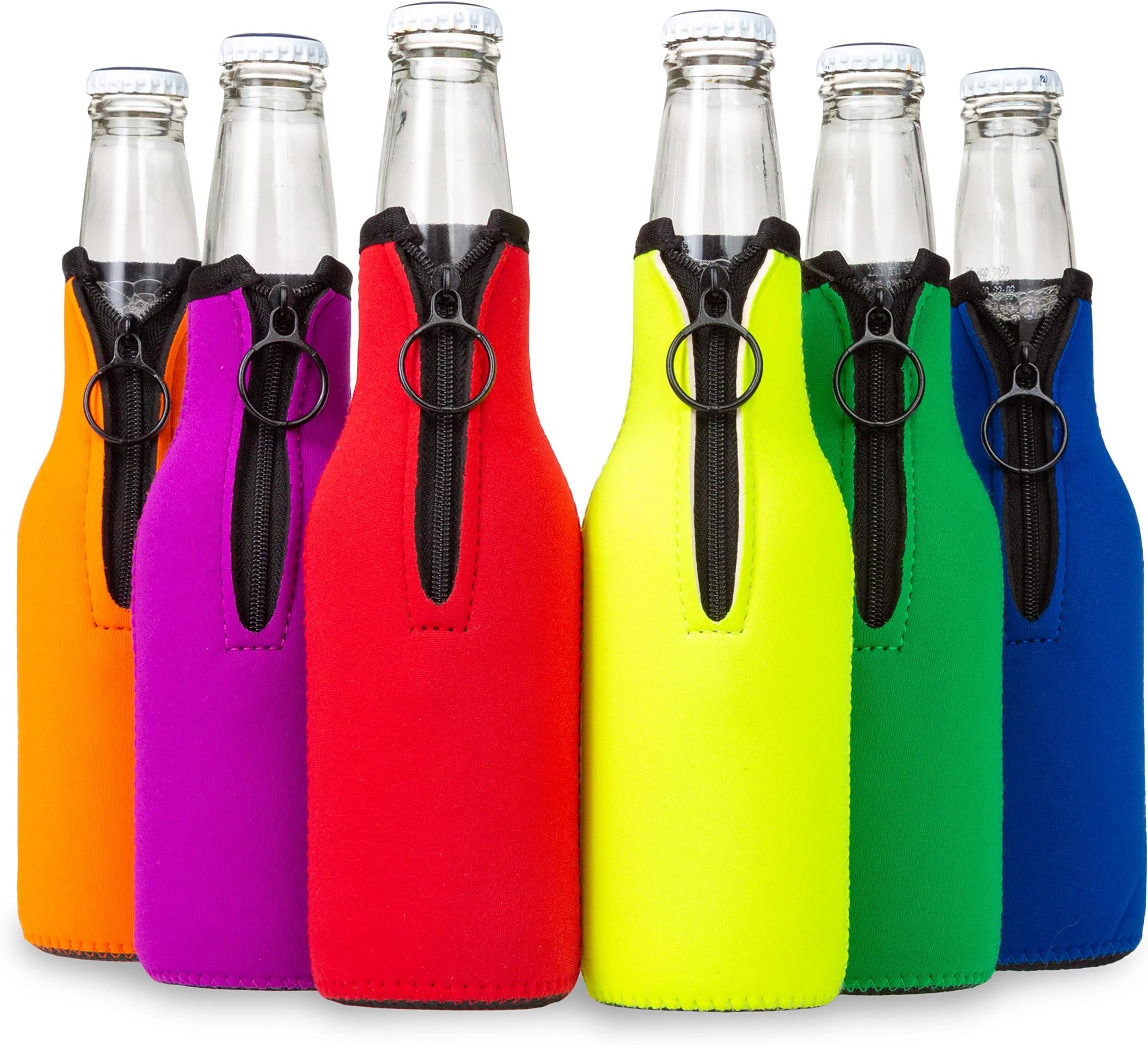 Amazon.com: Beer Bottle sleeves - Set of 6 Zipper American Flag Theme ...