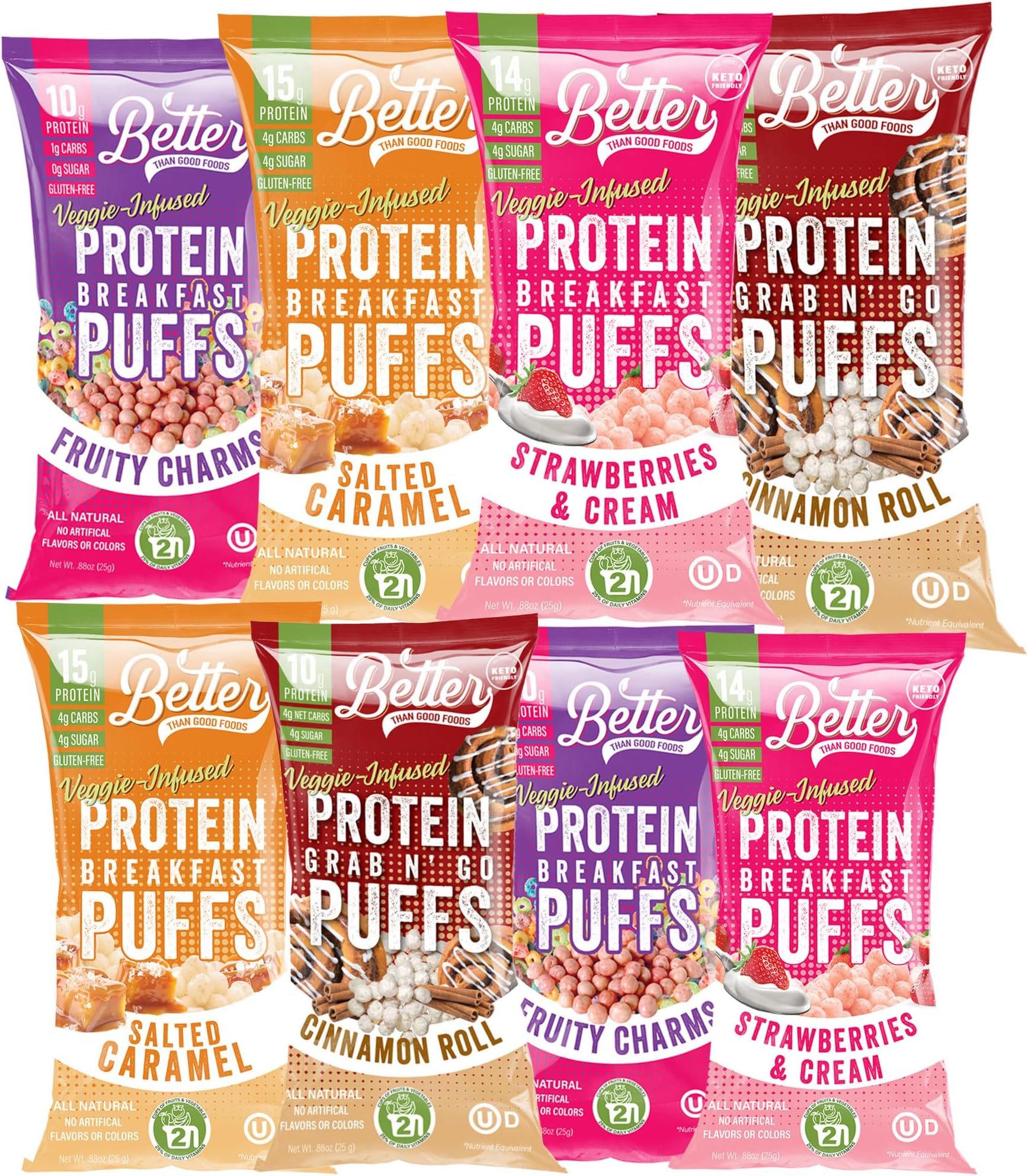 Amazon.com: Elevation Keto Friendly Protein Puffs Nacho Cheese ...