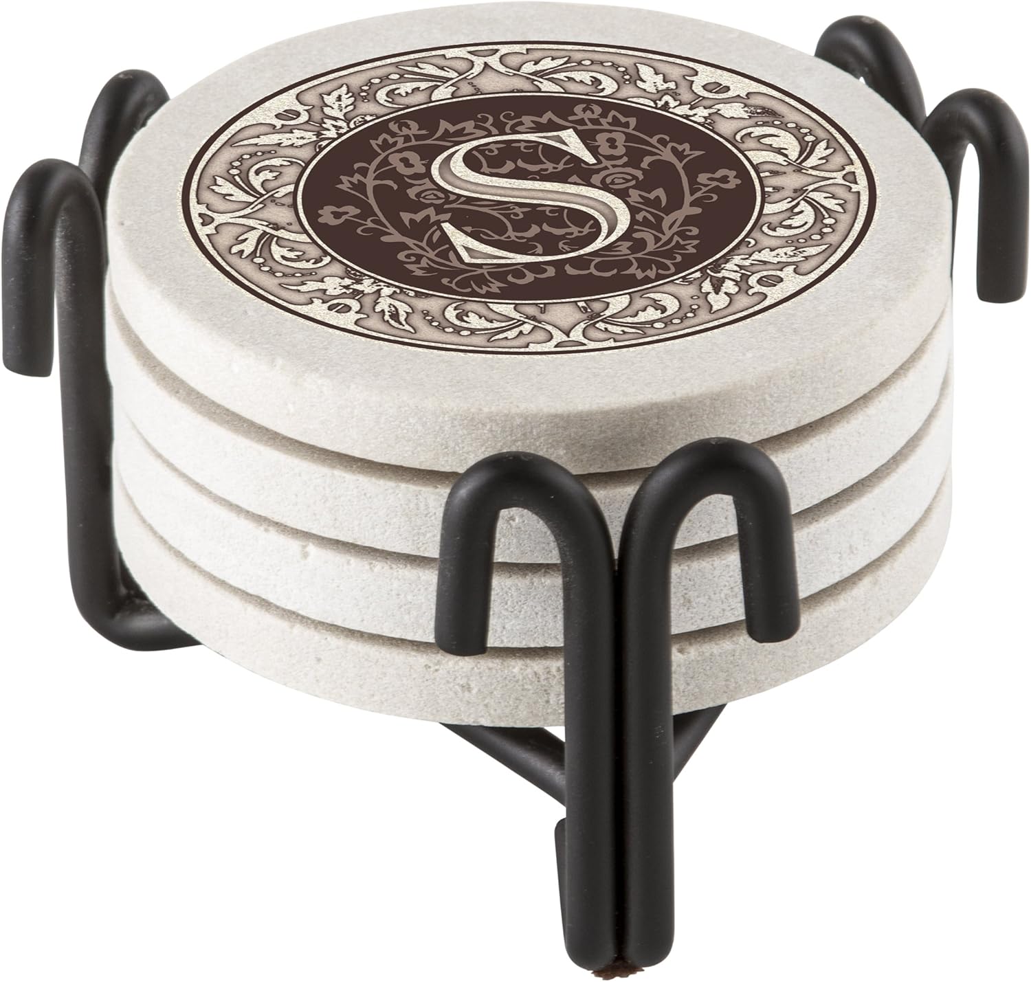 Amazon.com: Thirstystone Sandstone Coaster Set, All Natural Stone, Non ...