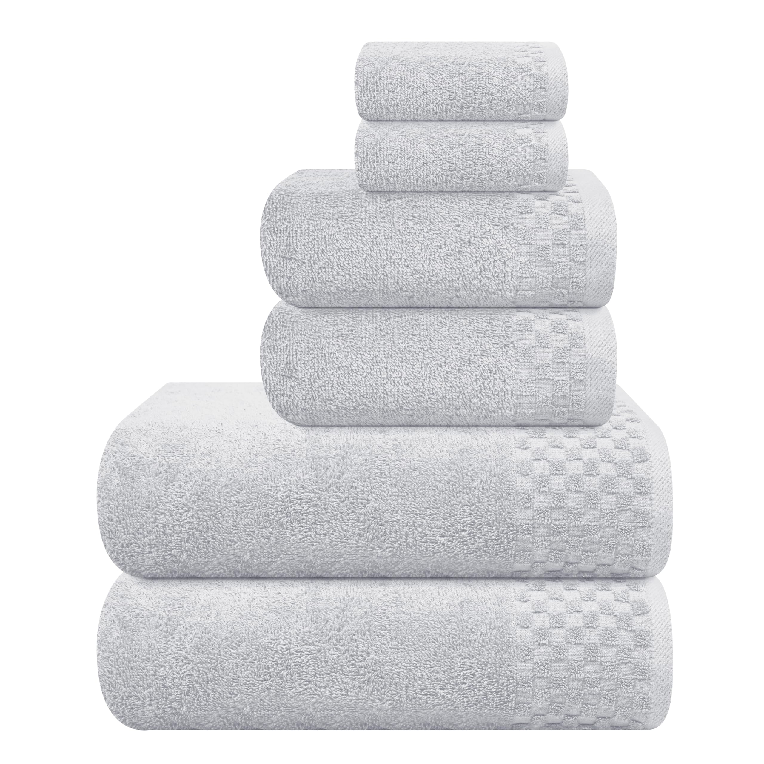 Amazon.com: MyOwn Premium Cotton 6 Pack Towel Set for Bathroom ...
