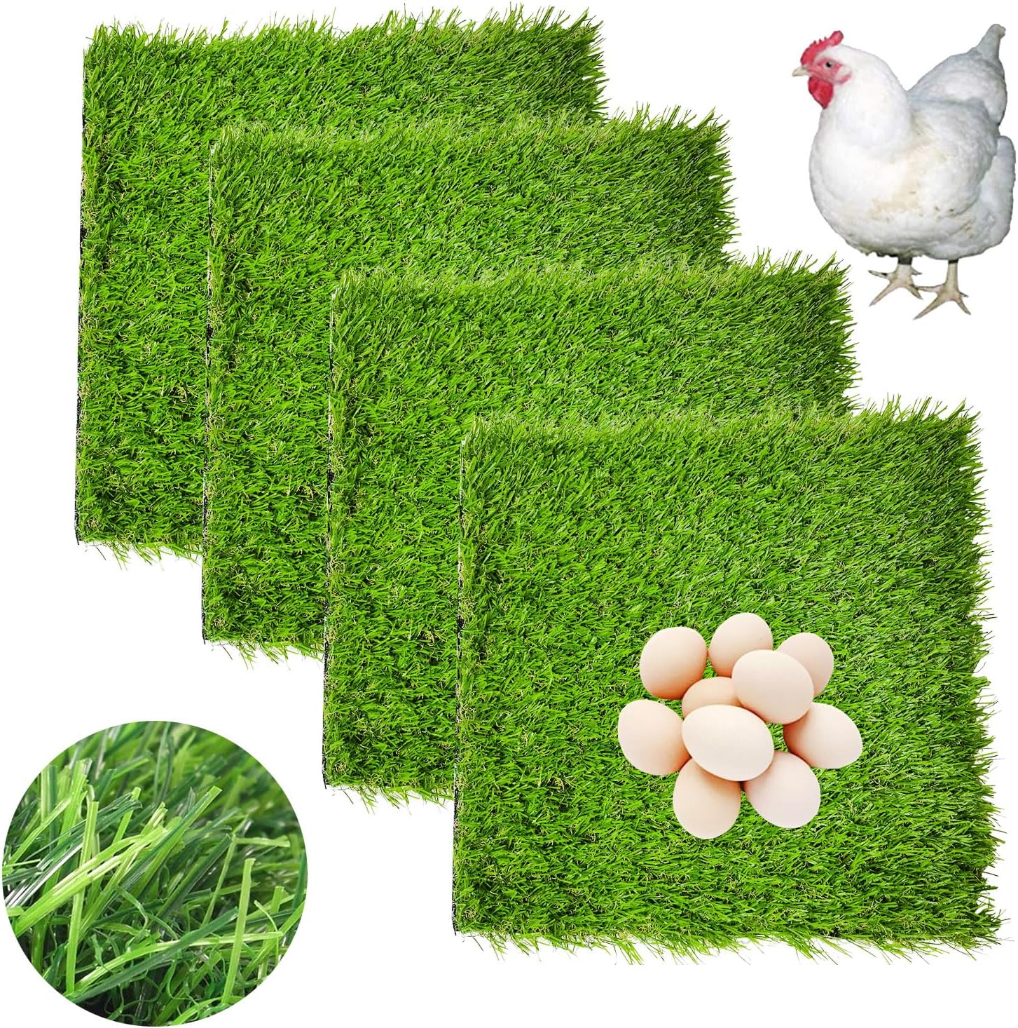 Amazon.com: Hamiledyi 4 Pack Chicken Nesting Pads-12×12x 1.2,Washable ...