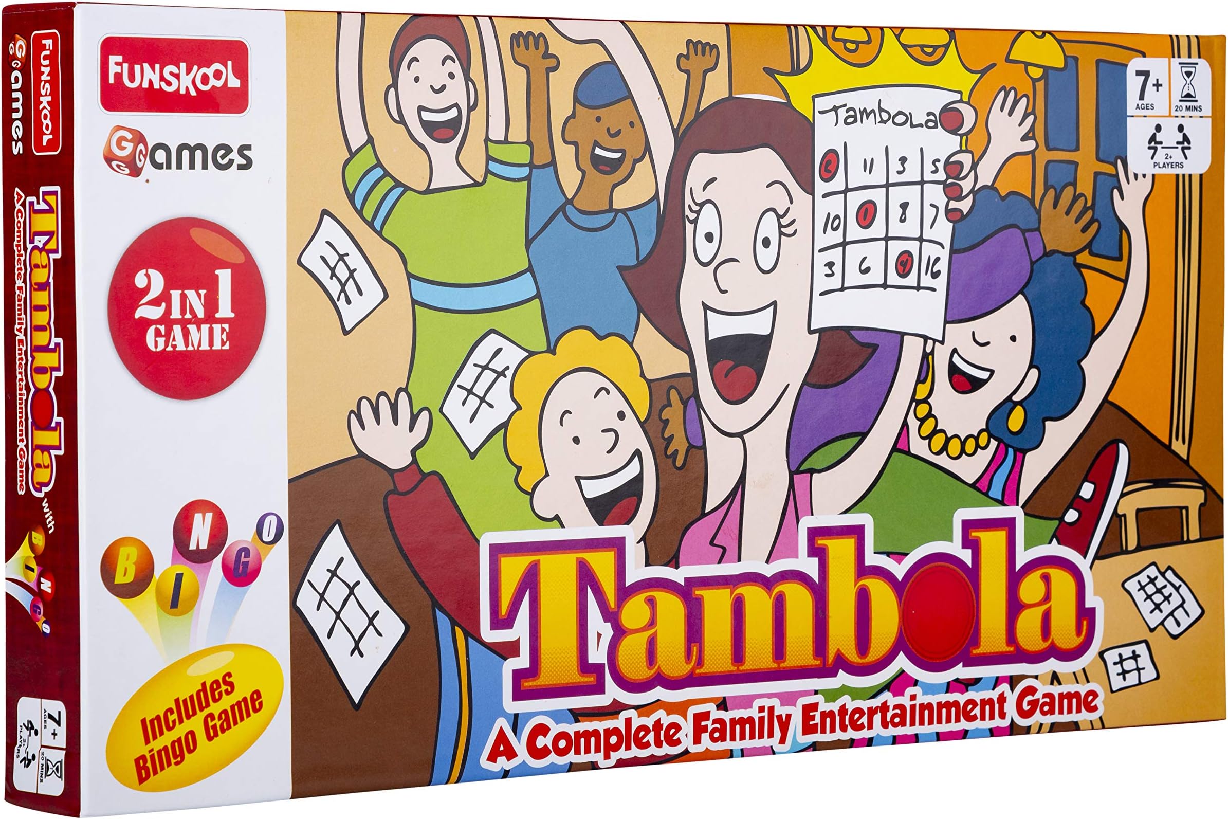 Buy Funskool Kid Games,Tambola 2 in 1 Game, A Complete Family ...