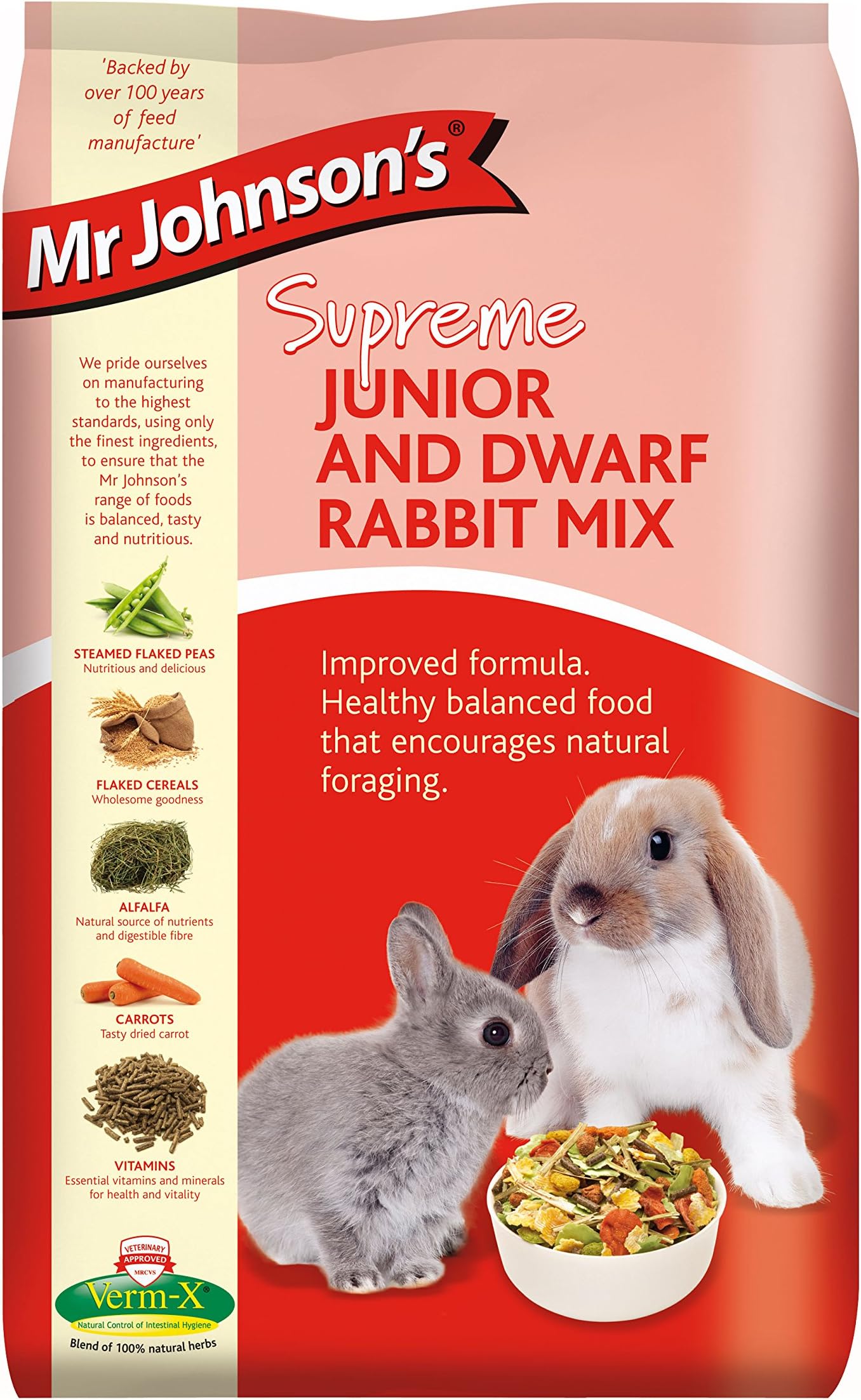 Mr Johnson's Supreme Rabbit Tropical Fruit Mix 2.25kg (Pack of 4 ...
