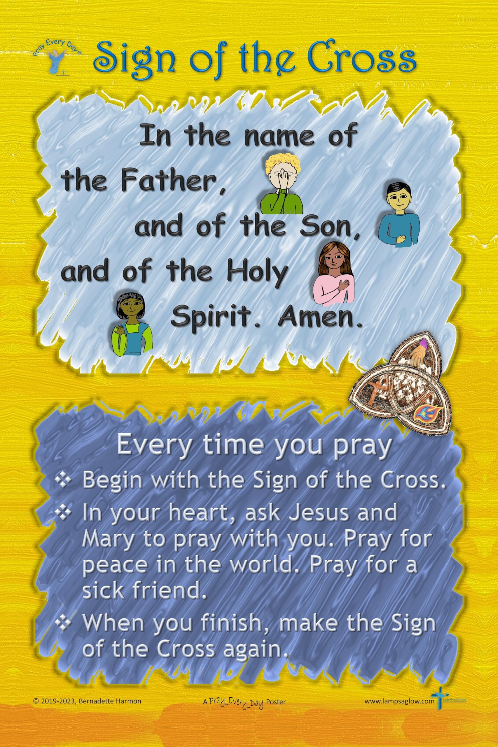Our Father Hail Mary Prayer Printable Catholic Prayer Print Set Of 12