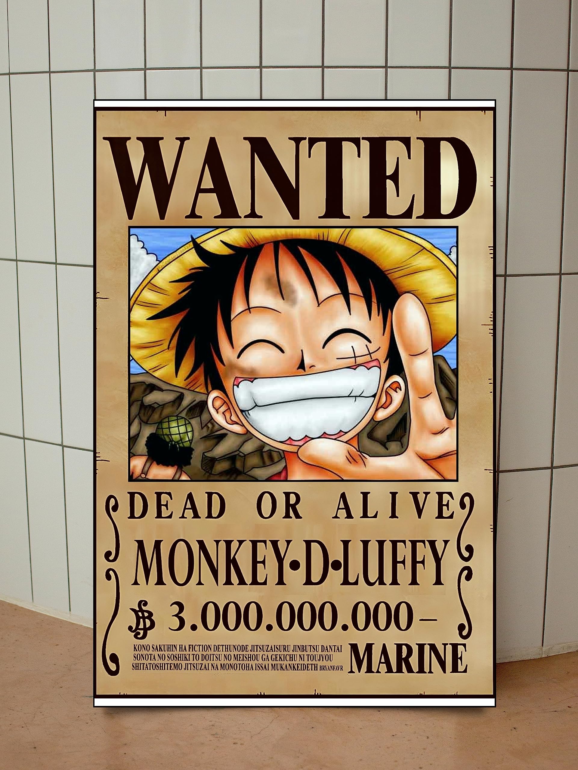 Cartoon Wanted Poster 10pc Vintage One Piece Luffy Wanted Poster Wall