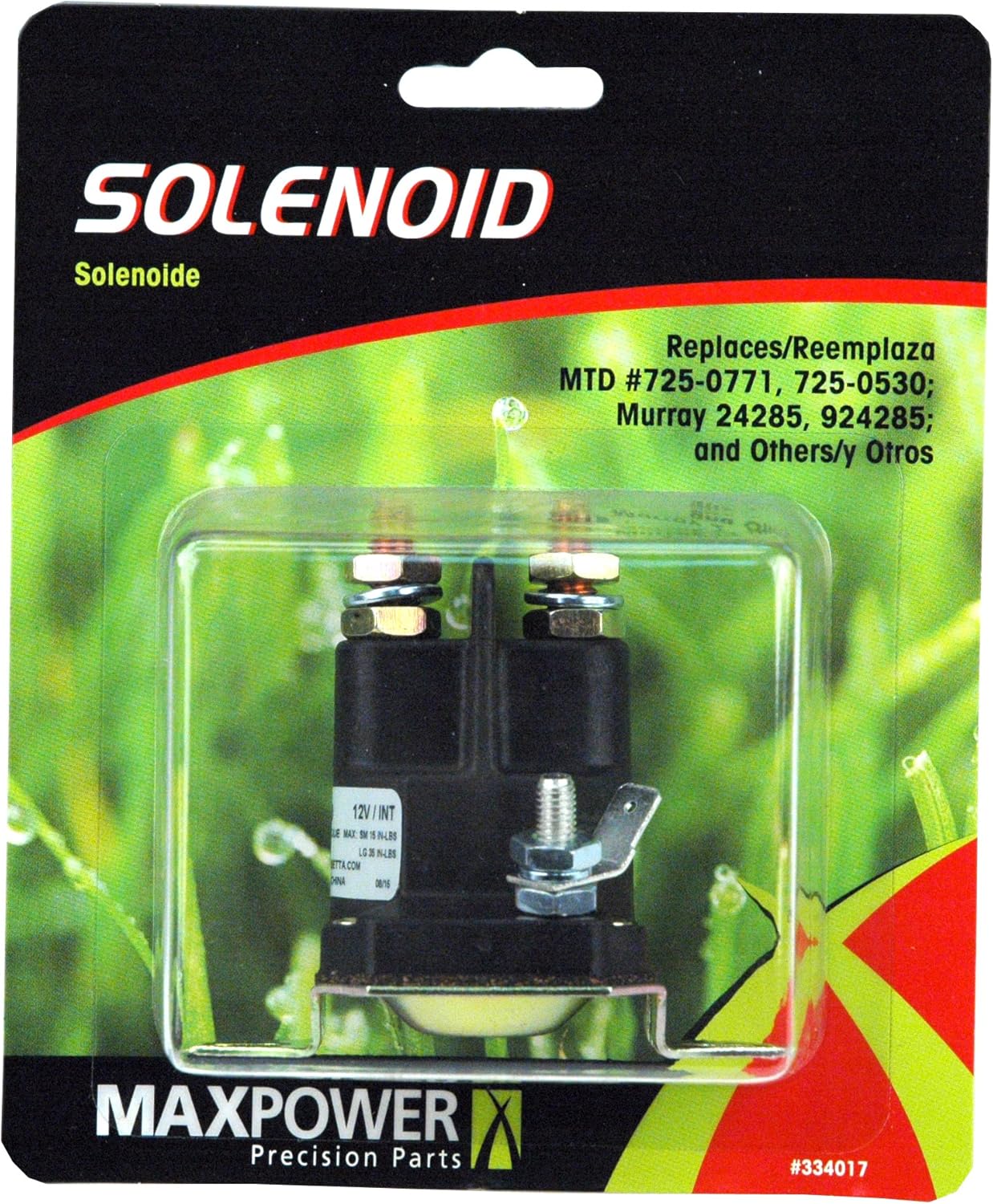 Amazon.com : Maxpower 334017 Starter Solenoid Replaces Ariens 30577 ...