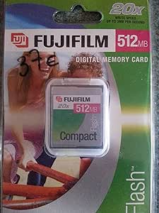 Fujifilm 512 Mo CompactFlash Card X20 Speed : Amazon.fr: Informatique