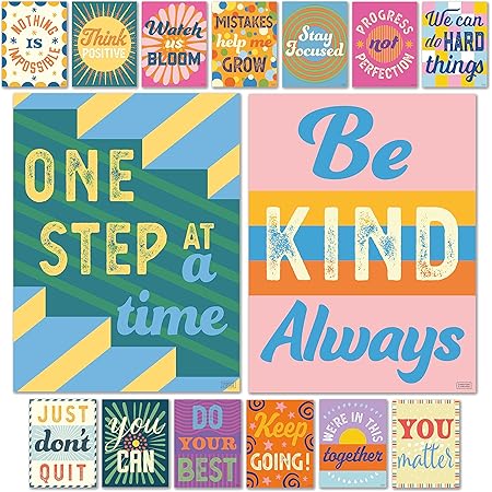 Blulu Motivational Posters for Classroom, Inspirational Quotes Posters ...