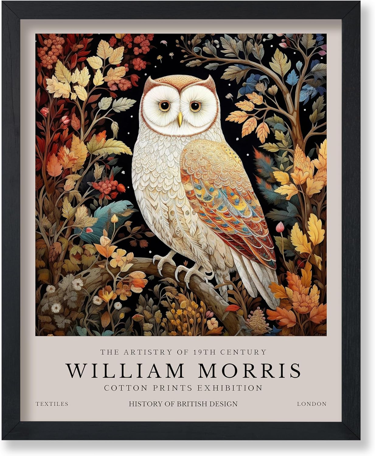 Amazon.com: Poster Master Owl Print - William Morris Poster - Bird ...