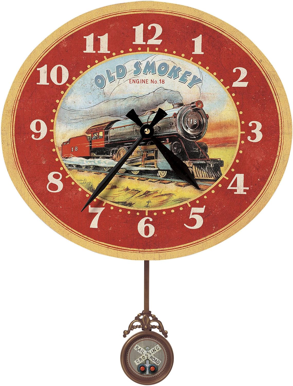 Amazon.com: Floating Circus Wall Storytime Clock, 13-Inch, Old Smokey ...