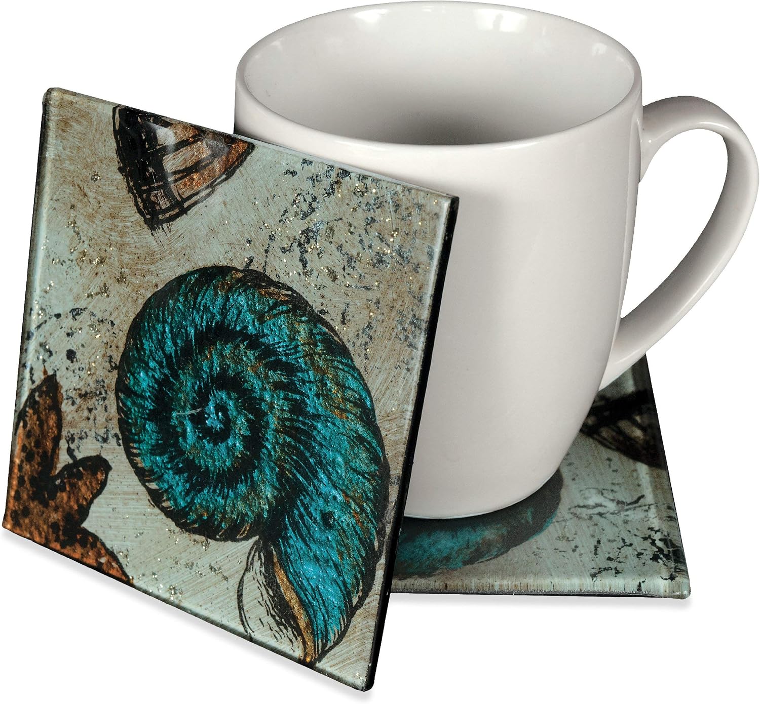 Amazon.com: AngelStar 19026 Handmade and Hand-Painted Glass Sea Shore ...