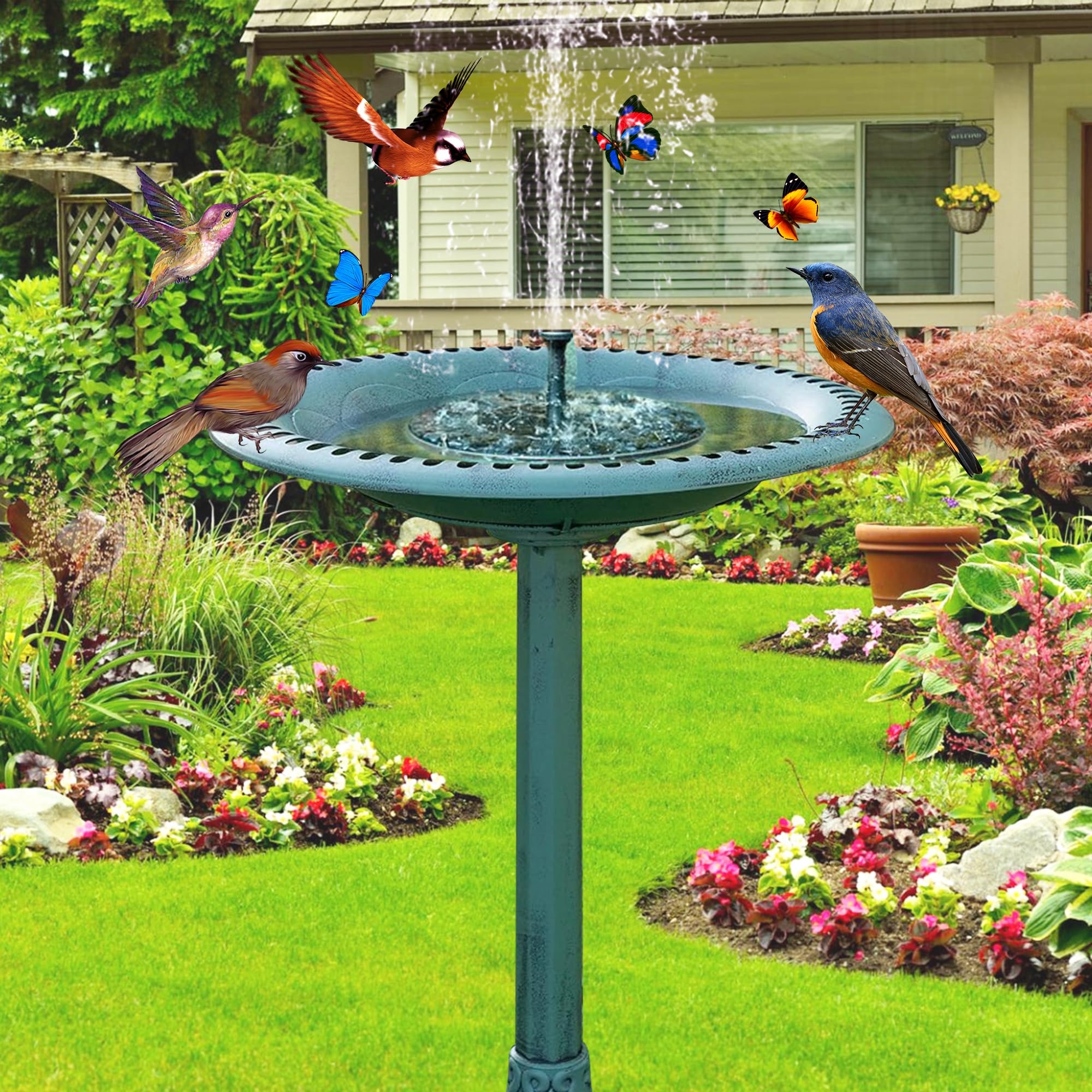 Landscaping With Bird Baths Bath Time! (for Birds) Fine Gardening