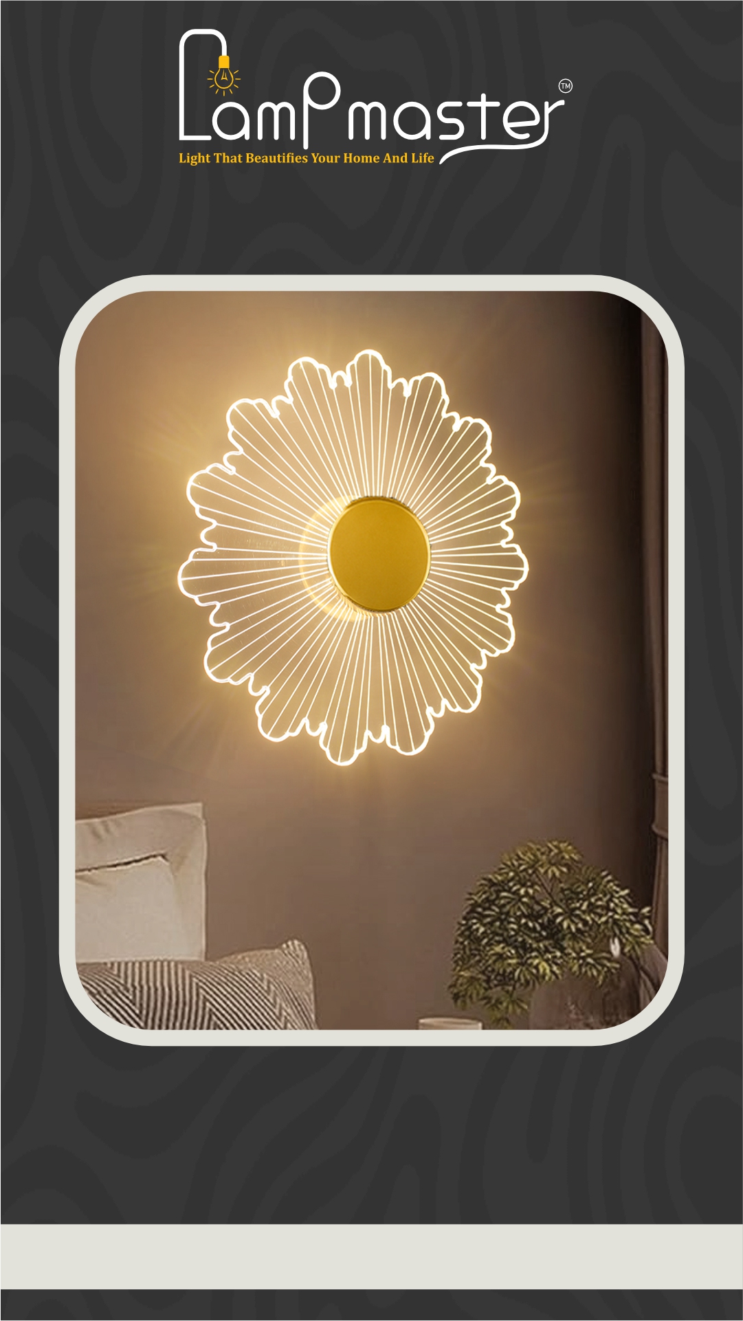 Watch Lamp master Luminous Flower Wall Light on Amazon Live