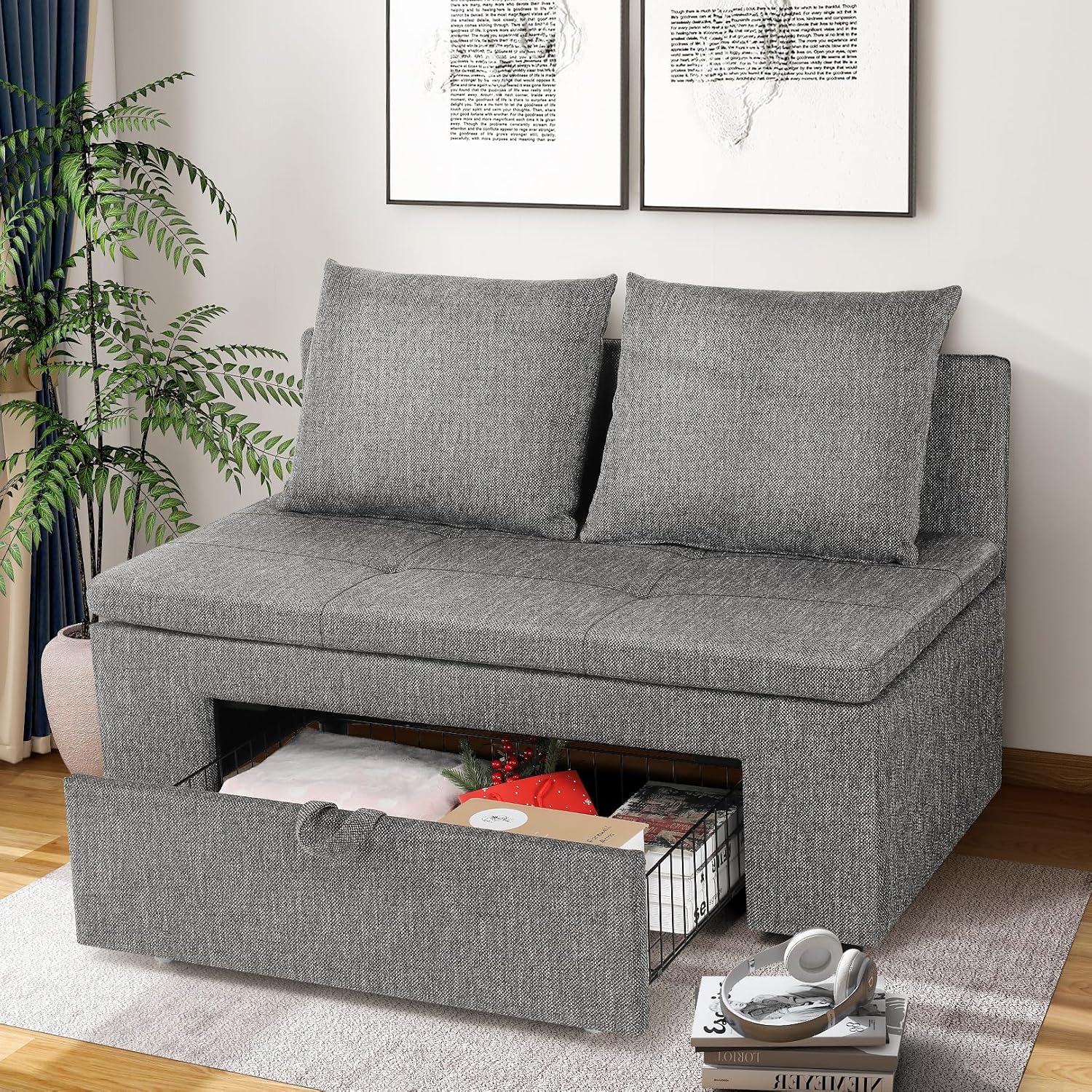 Amazon.com: Homdox Loveseat Sofa,47.2’’Small Sofa Couch for Bedroom ...