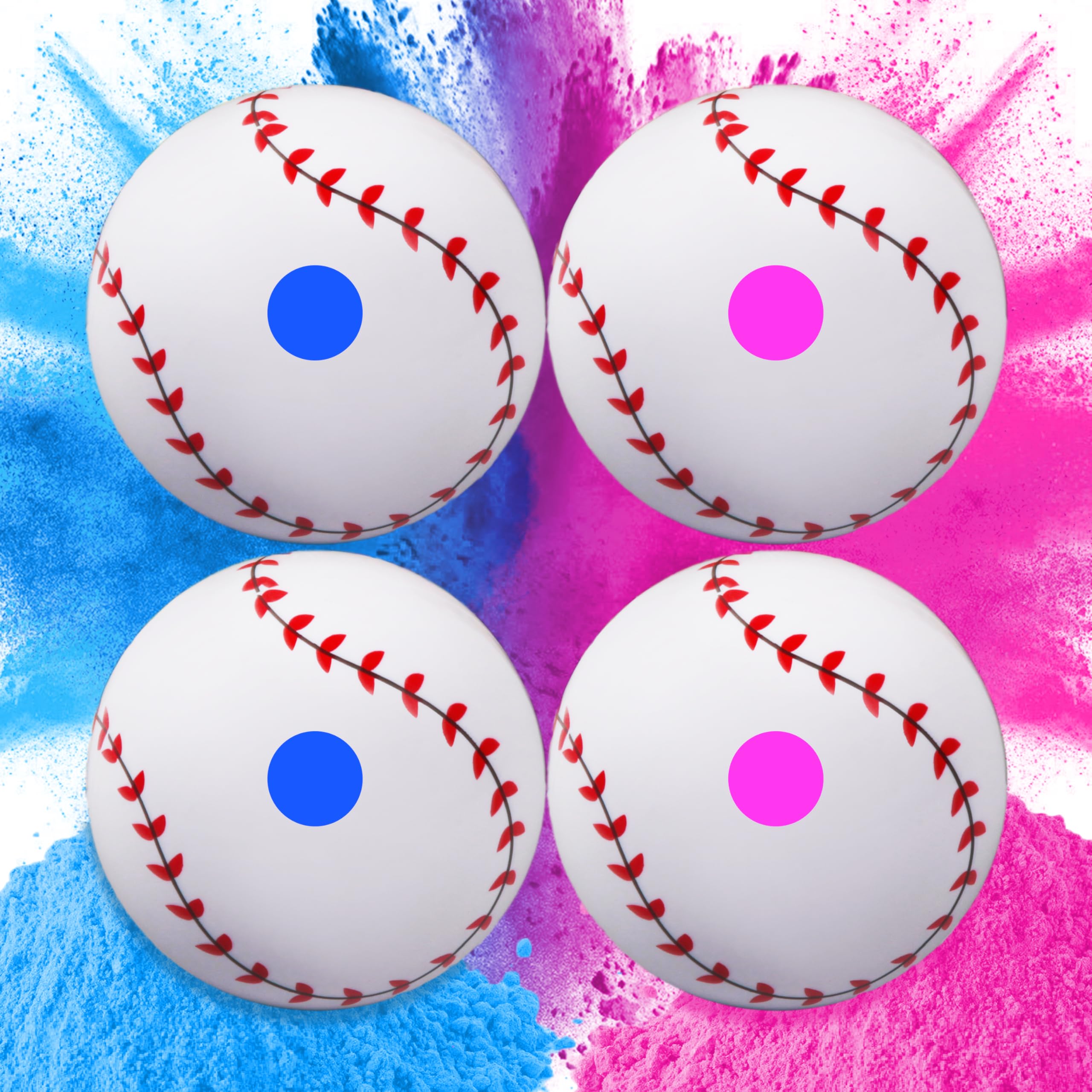 Amazon.com: ARELUX Gender Reveal Baseball Color Powder Exploding Ball ...