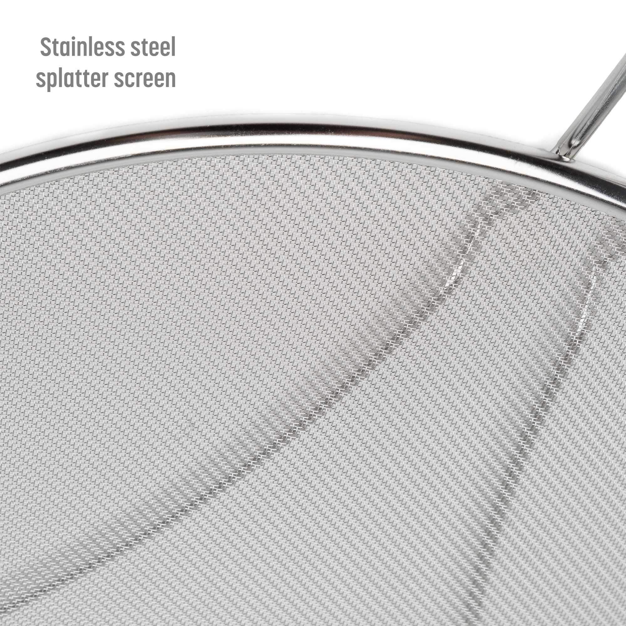 Snapklik.com : Premium Stainless Steel Splatter Screens, Multiple Use ...