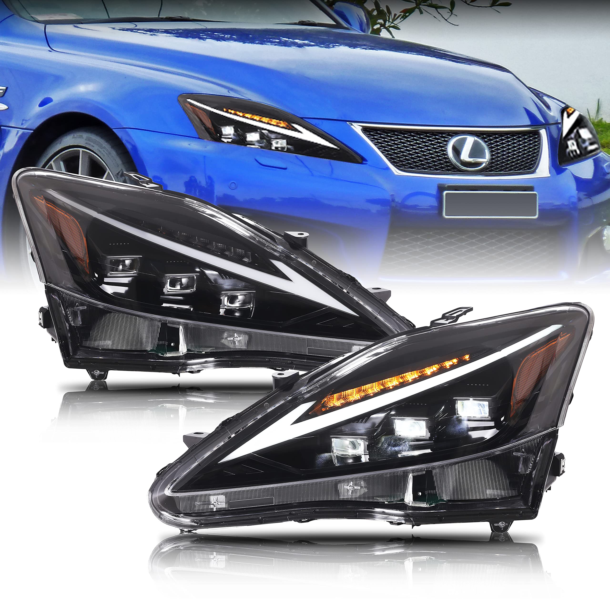 Buy Inginuity Time LED Headlights For Lexus IS250 IS350 ISF 2006 2007 ...