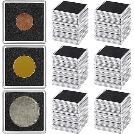 Amazon.com : Coin Cases for Collectors Coin Display case Acrylic Silver ...