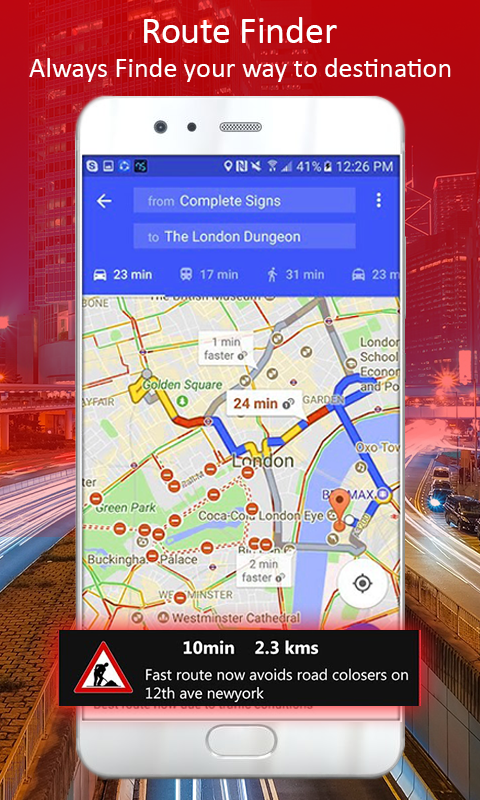 Earth Map Live: GPS Voice Navigation & Street View - App on Amazon Appstore