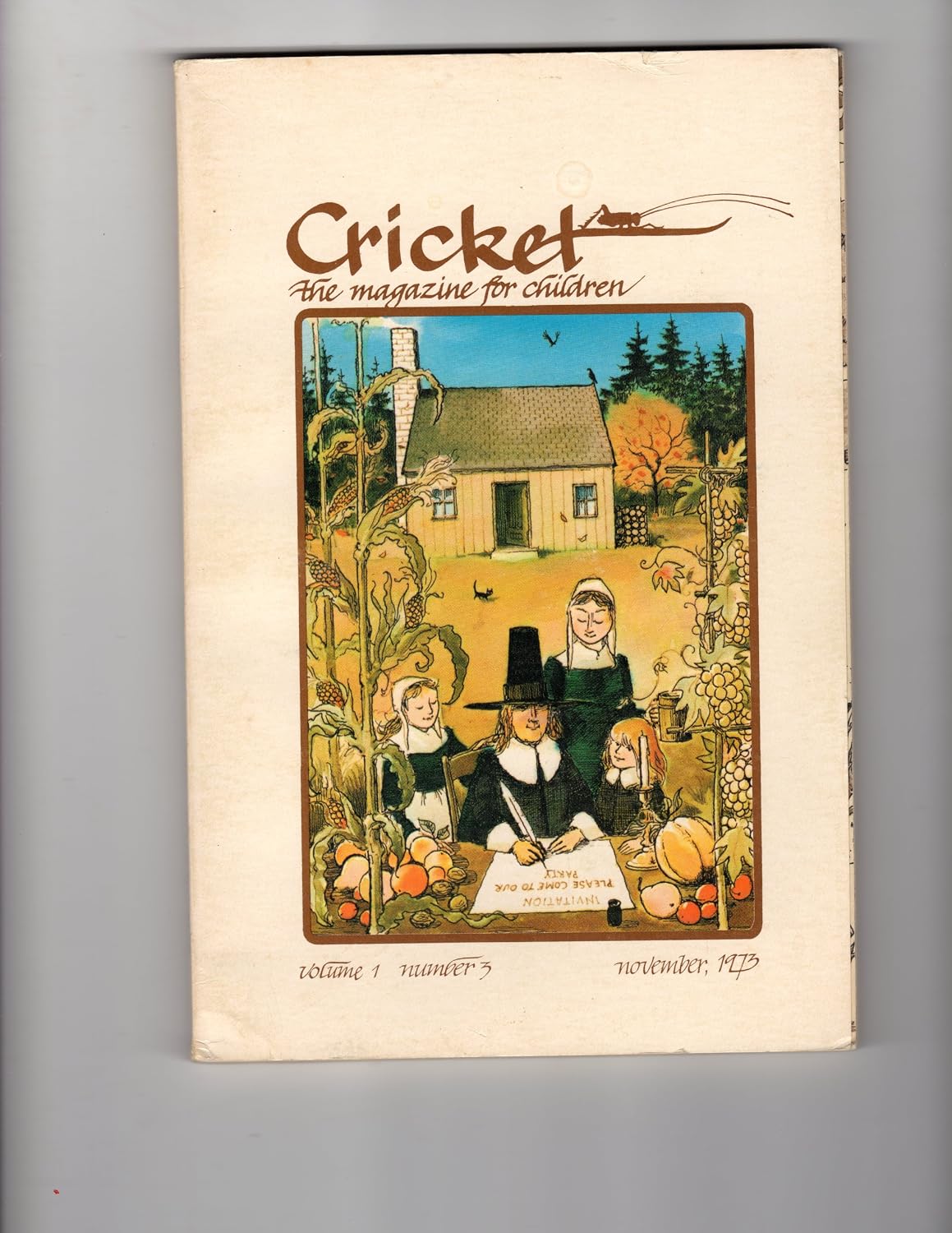 Cricket the Magazine for Children Volume 1 Number 3 November 1973 ...