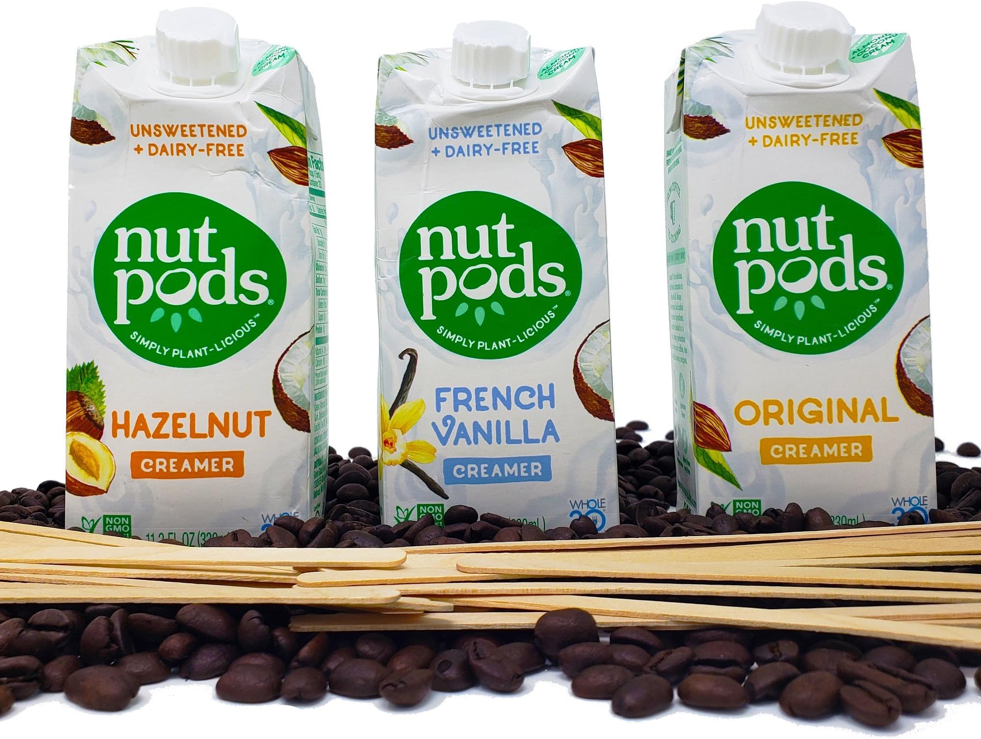 Amazon.com: Nutpods Variety 3-Pack of Unsweetened Dairy-Free Creamers ...