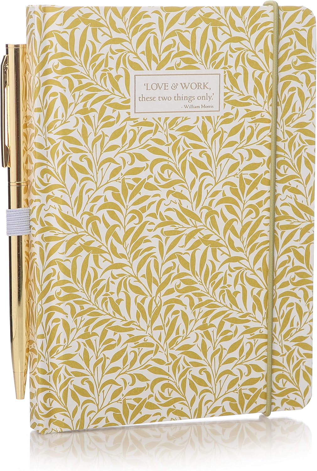 William Morris | A6 Notebook & Pen | Willow Ochre | Officially Licensed ...