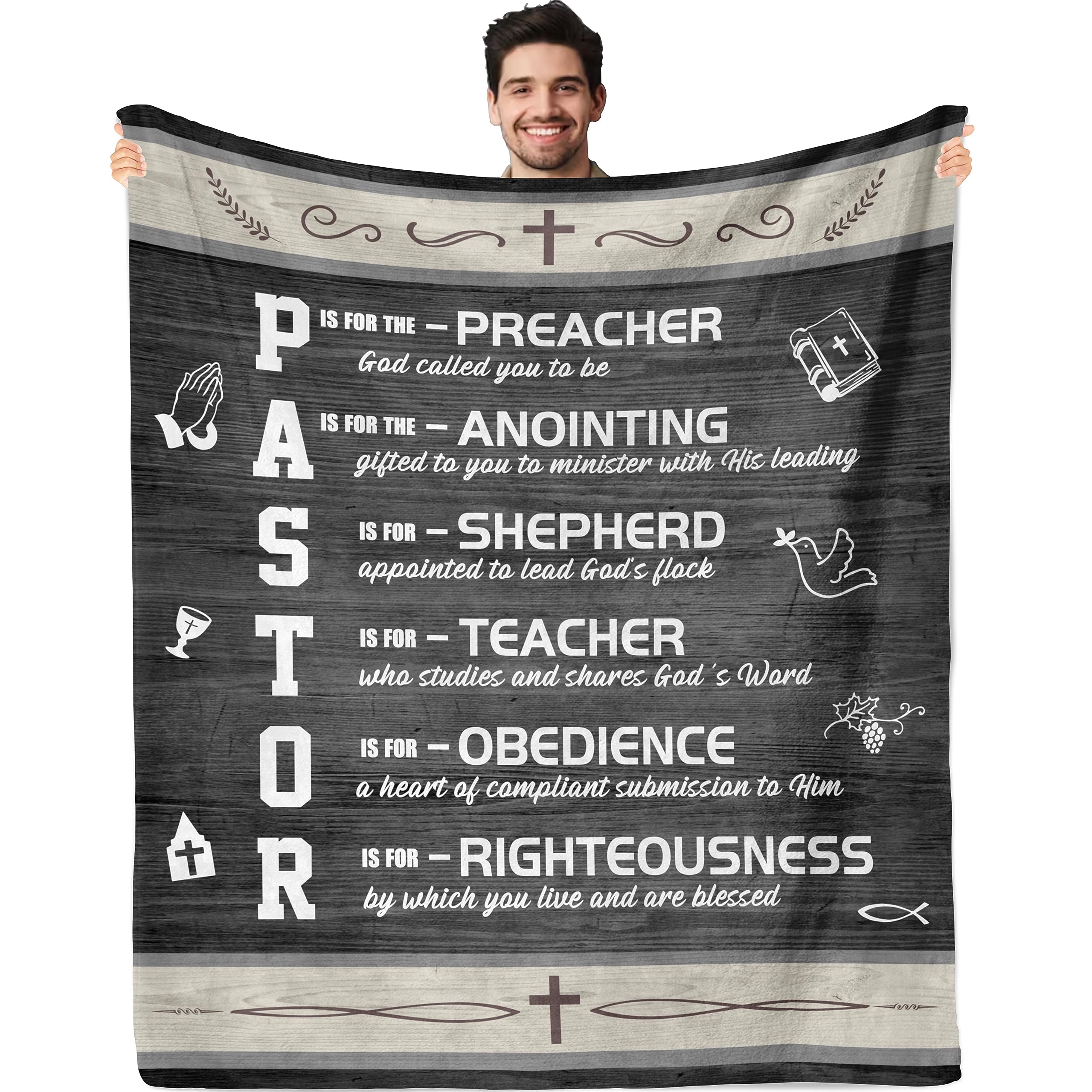 Amazon.com: QOJUYO Pastor Appreciation Gifts, Pastor Gifts Throw ...
