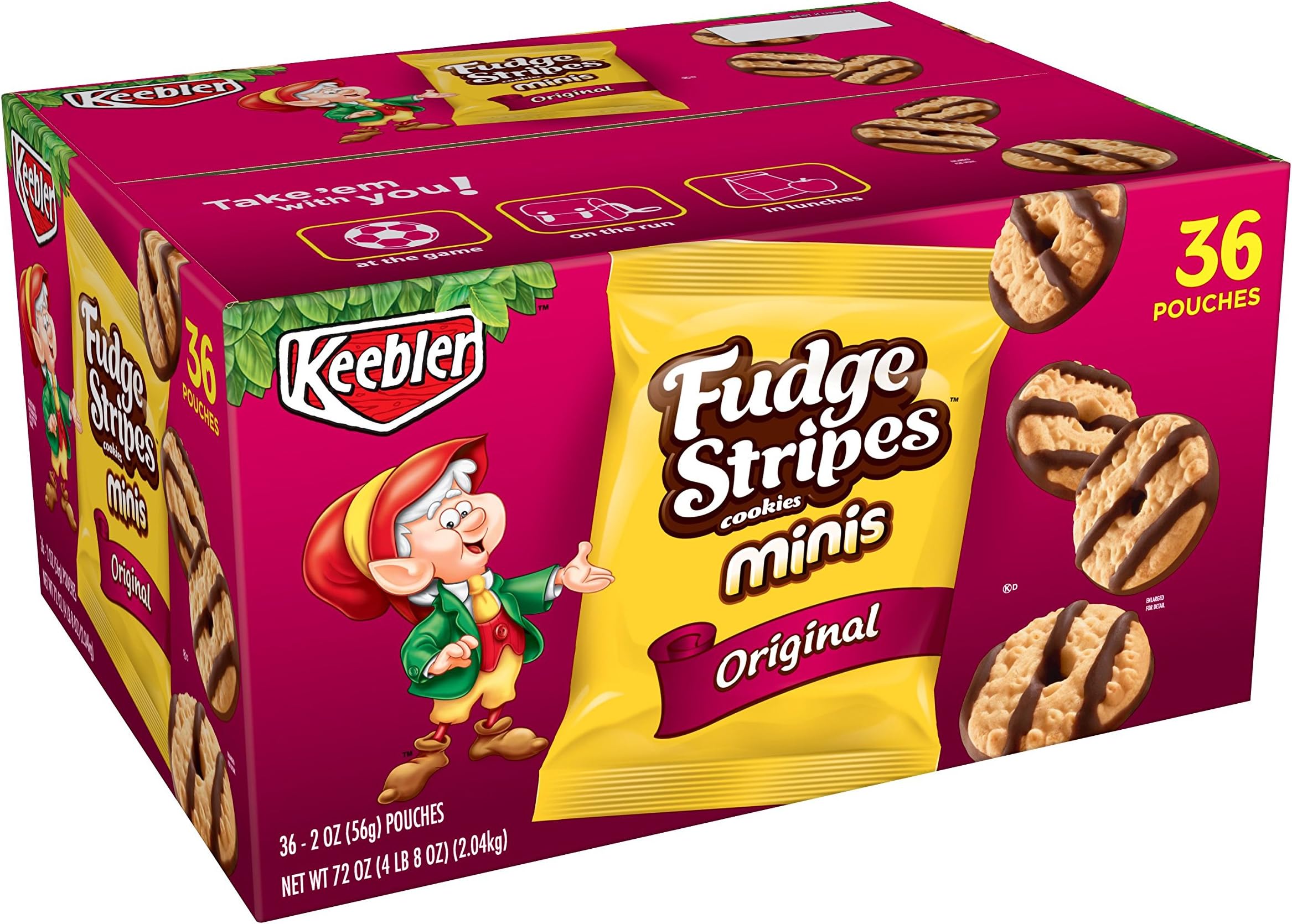 Amazon.com: Keebler, Original Fudge Covered Creme Wafers, Fudge Sticks ...