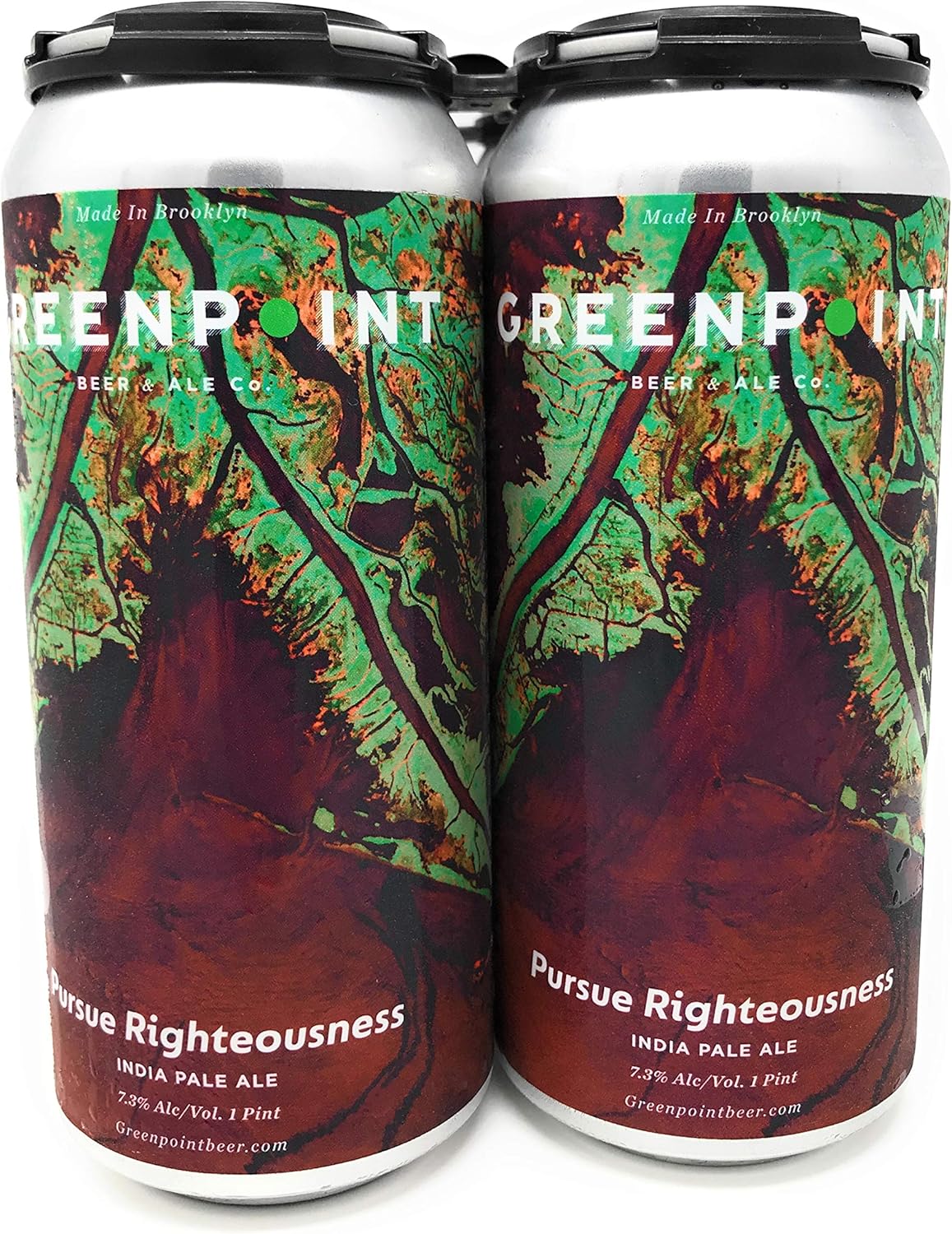 Amazon.com: Greenpoint Beer & Ale Co, IPA Pursue Righteousness, 4pk, 16 ...
