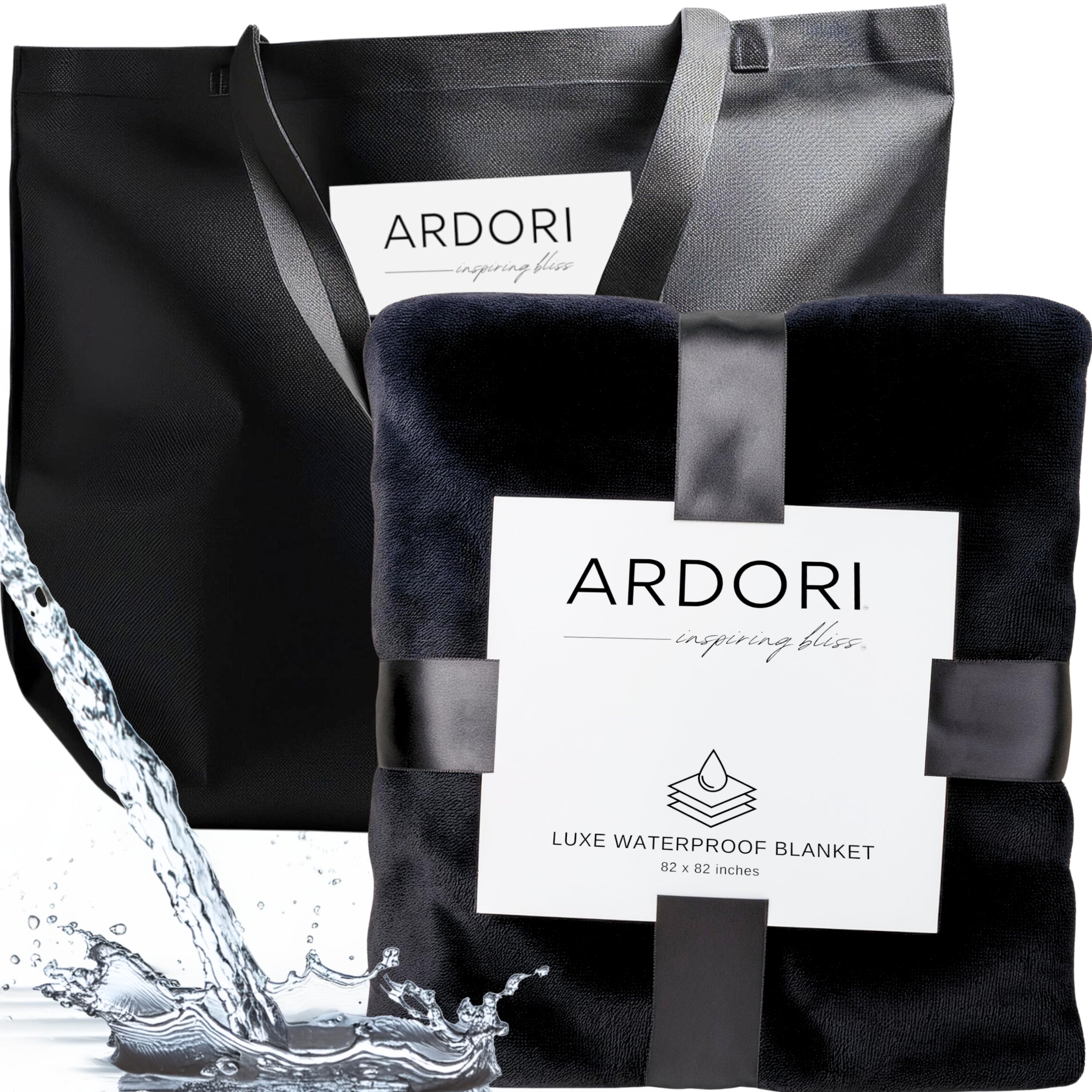 Amazon.com: Waterproof Blanket for Bed Intimacy (Black & Gray, King ...