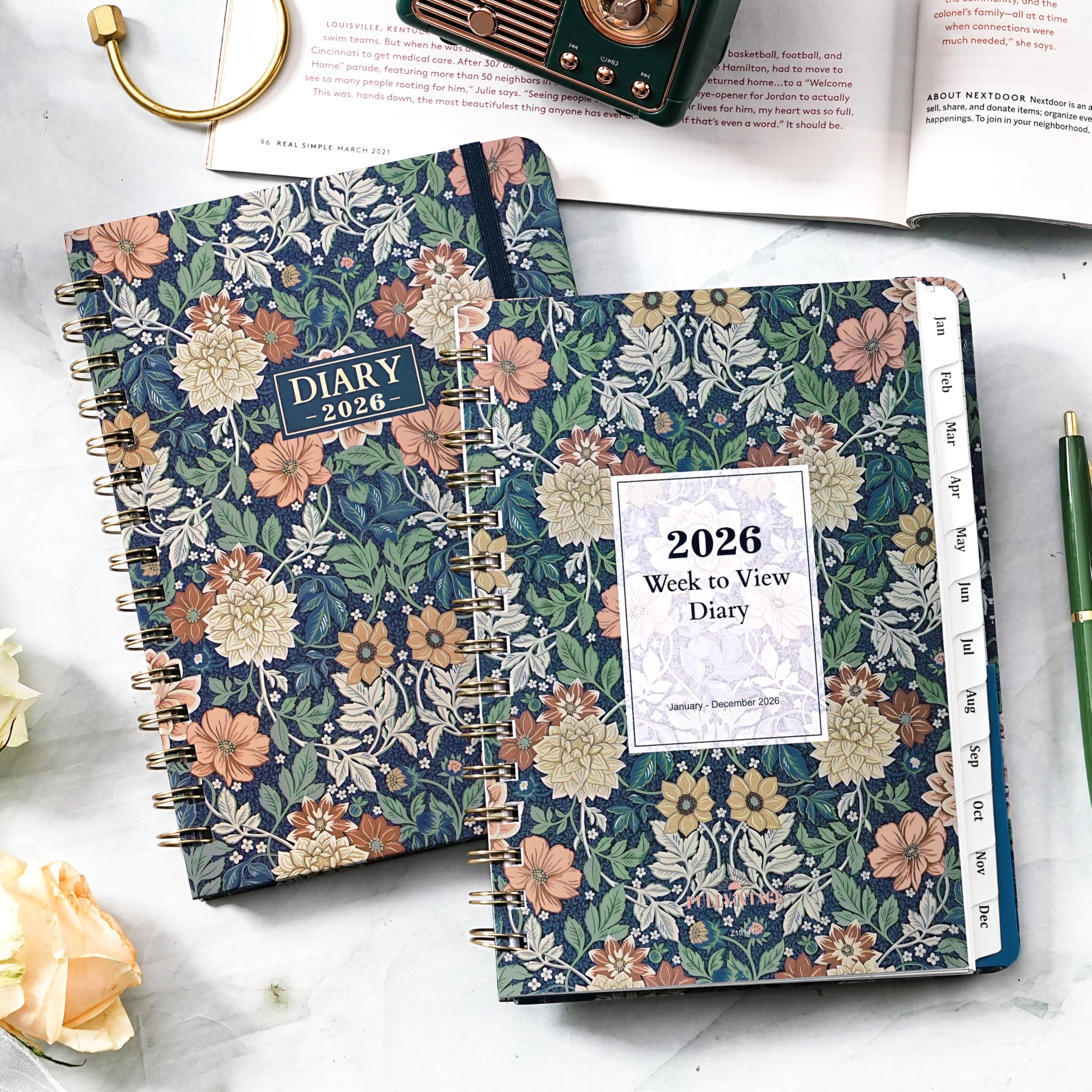 Box Clever Diary 2026 2026 DIARY A5 Week To View, Diary Jan - Dec 2026 ...