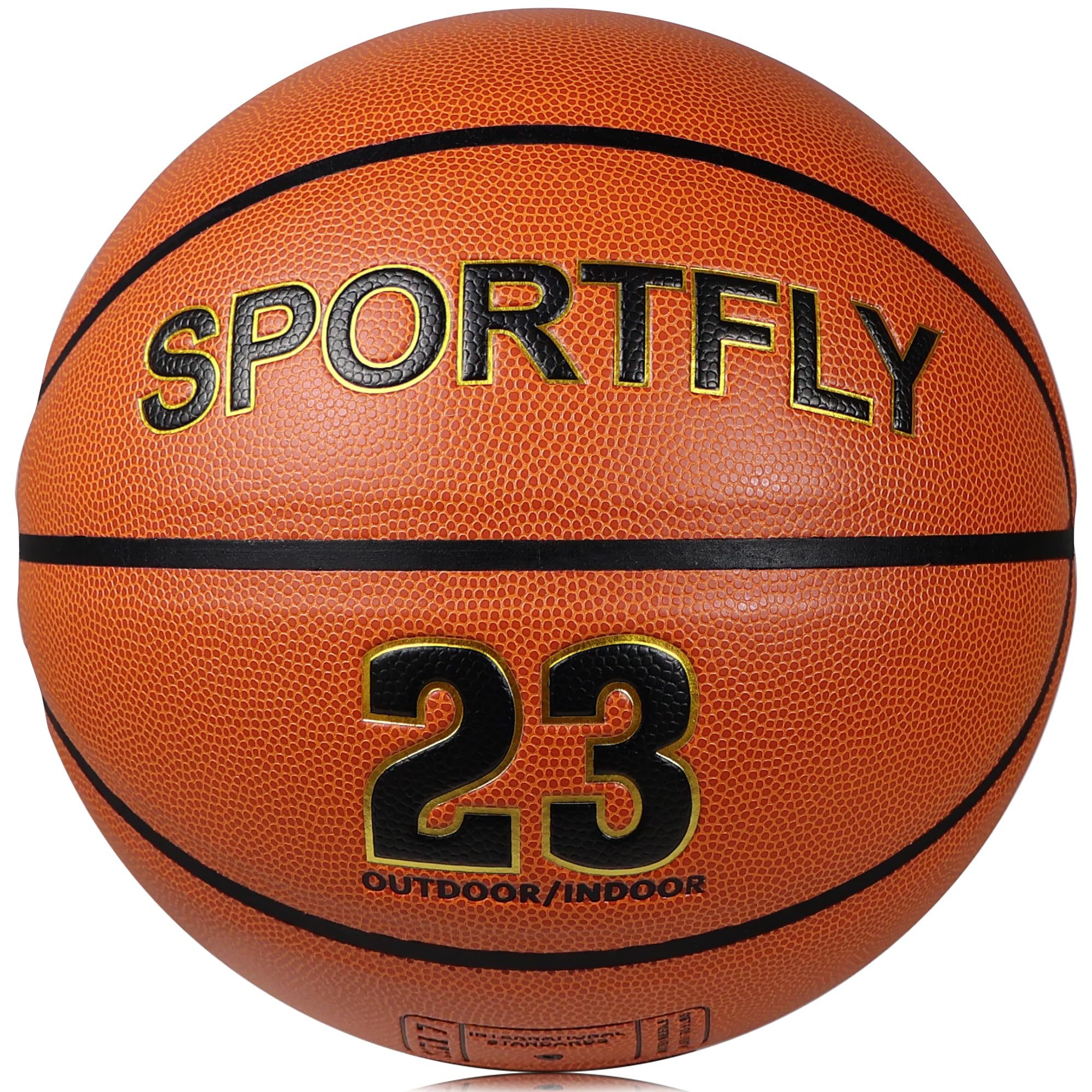 Sportfly Basketball Ultra Touch Classic PU Leather Basketball, Size 7 ...