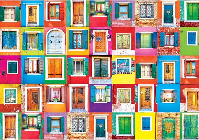 Amazon.com: RoseArt - Kodak Premium - Colorful Windows and Doors of ...