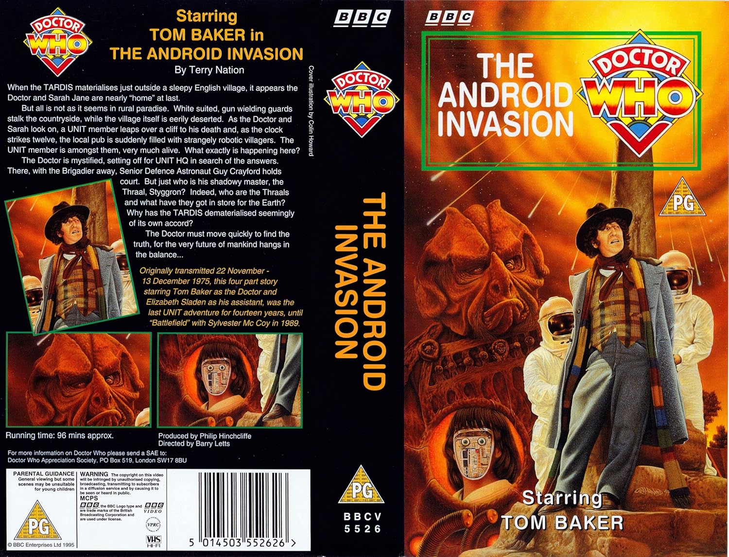 Doctor Who The Android Invasion [VHS] : Tom Baker, Elizabeth Sladen ...