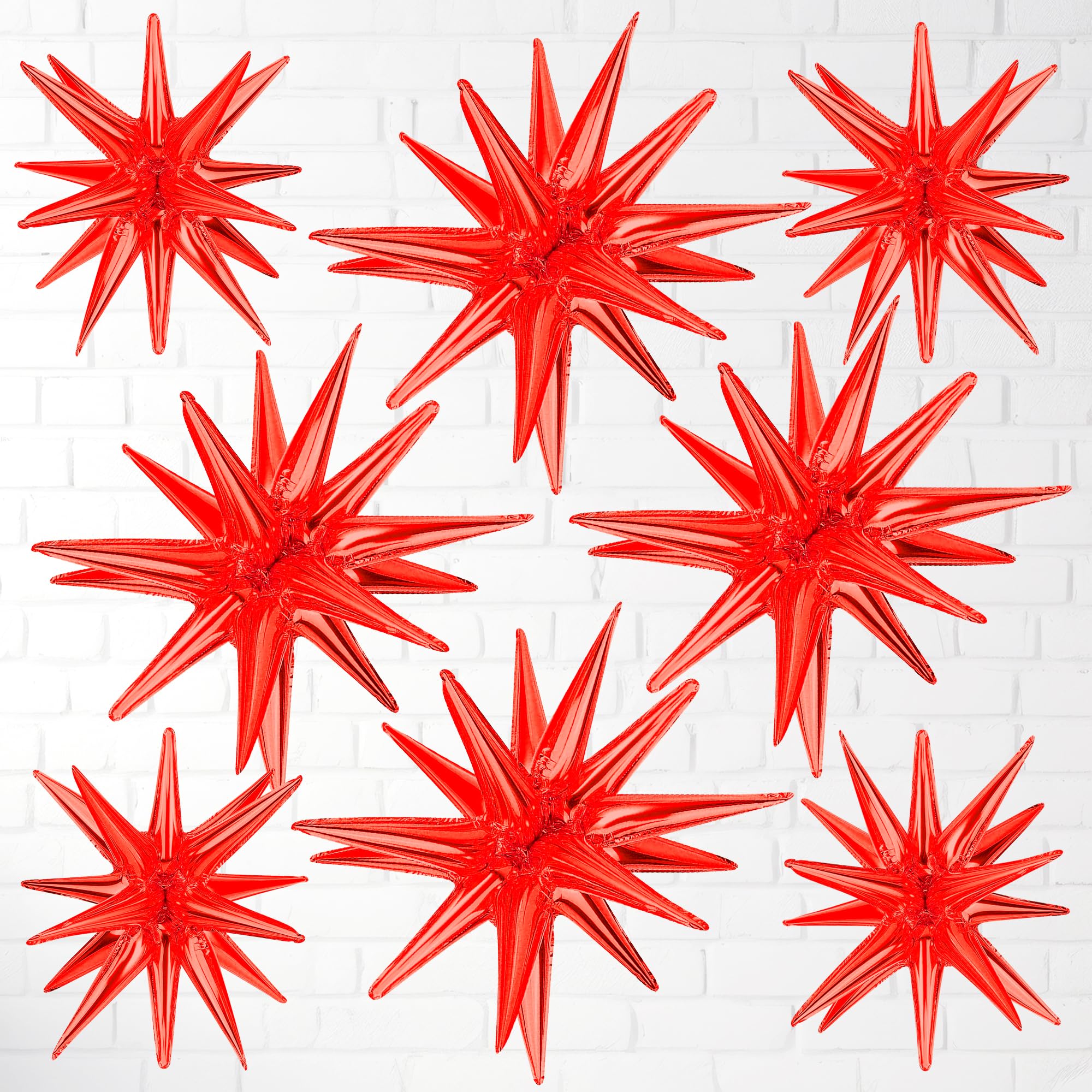 Amazon.com: Party Dragon 8pcs 14-Pointed One-Piece Exploding Star Large ...
