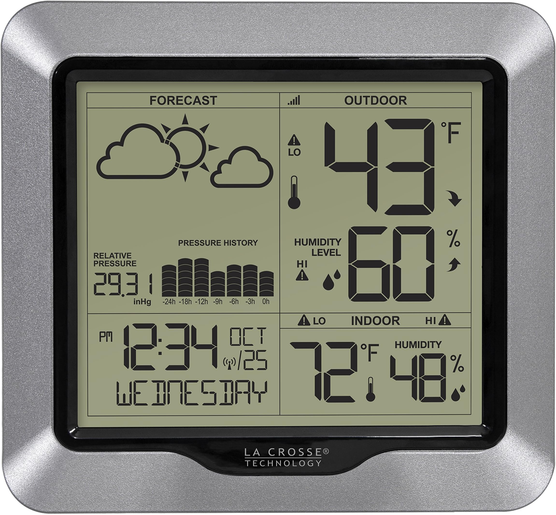 Amazon.com: AcuRite Digital Weather Forecaster with Indoor/Outdoor ...