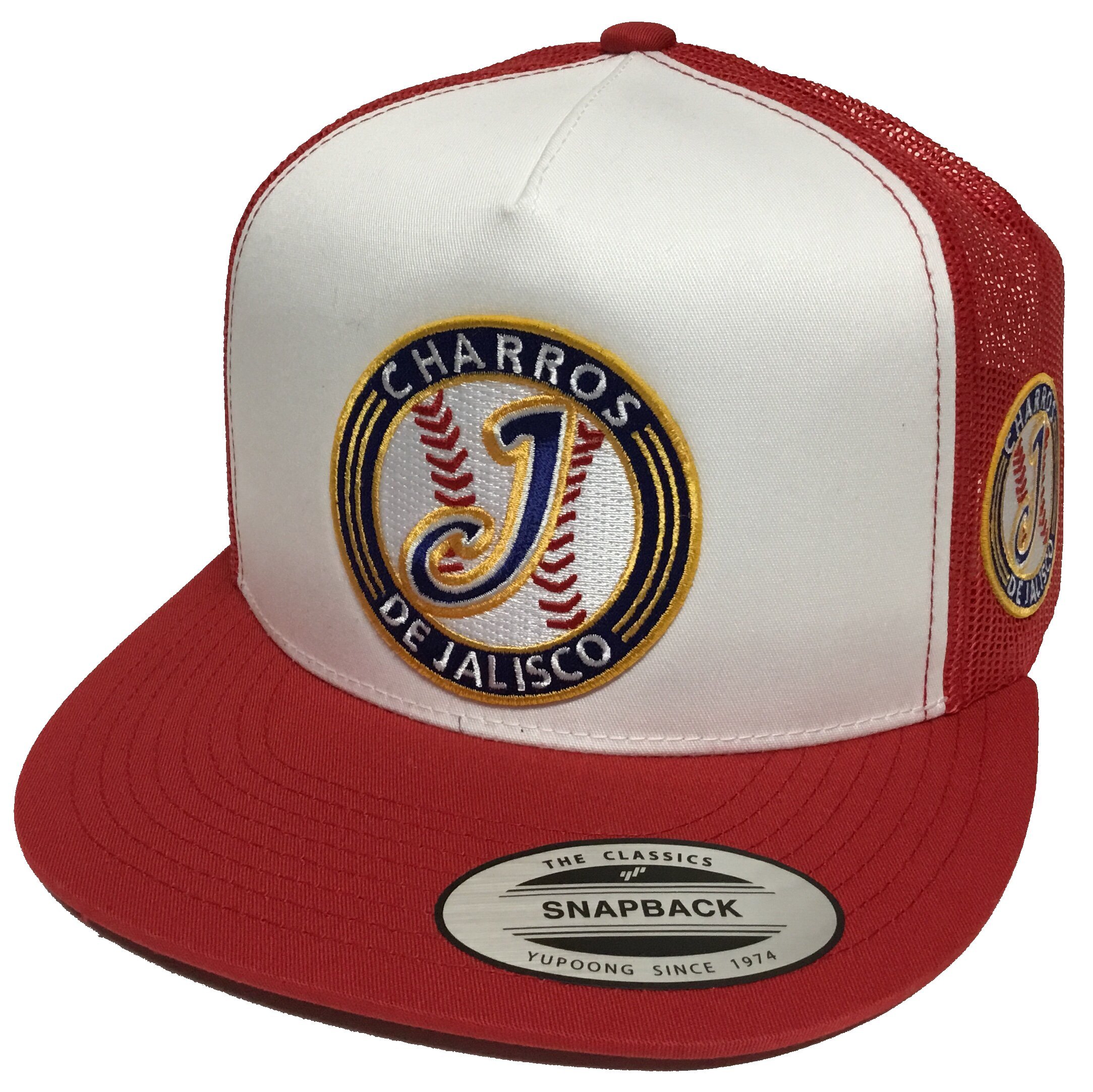 Charros de Jalisco 2 New Logos Hat White Red mesh at Amazon Men’s ...