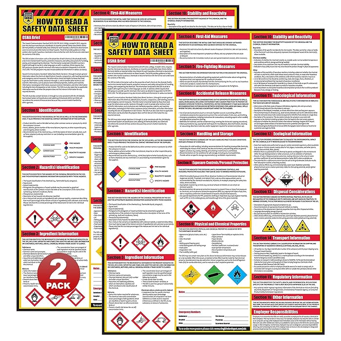 Buy Safety Supply Mart How To Read A Safety Data Sheet (SDS/MSDS ...