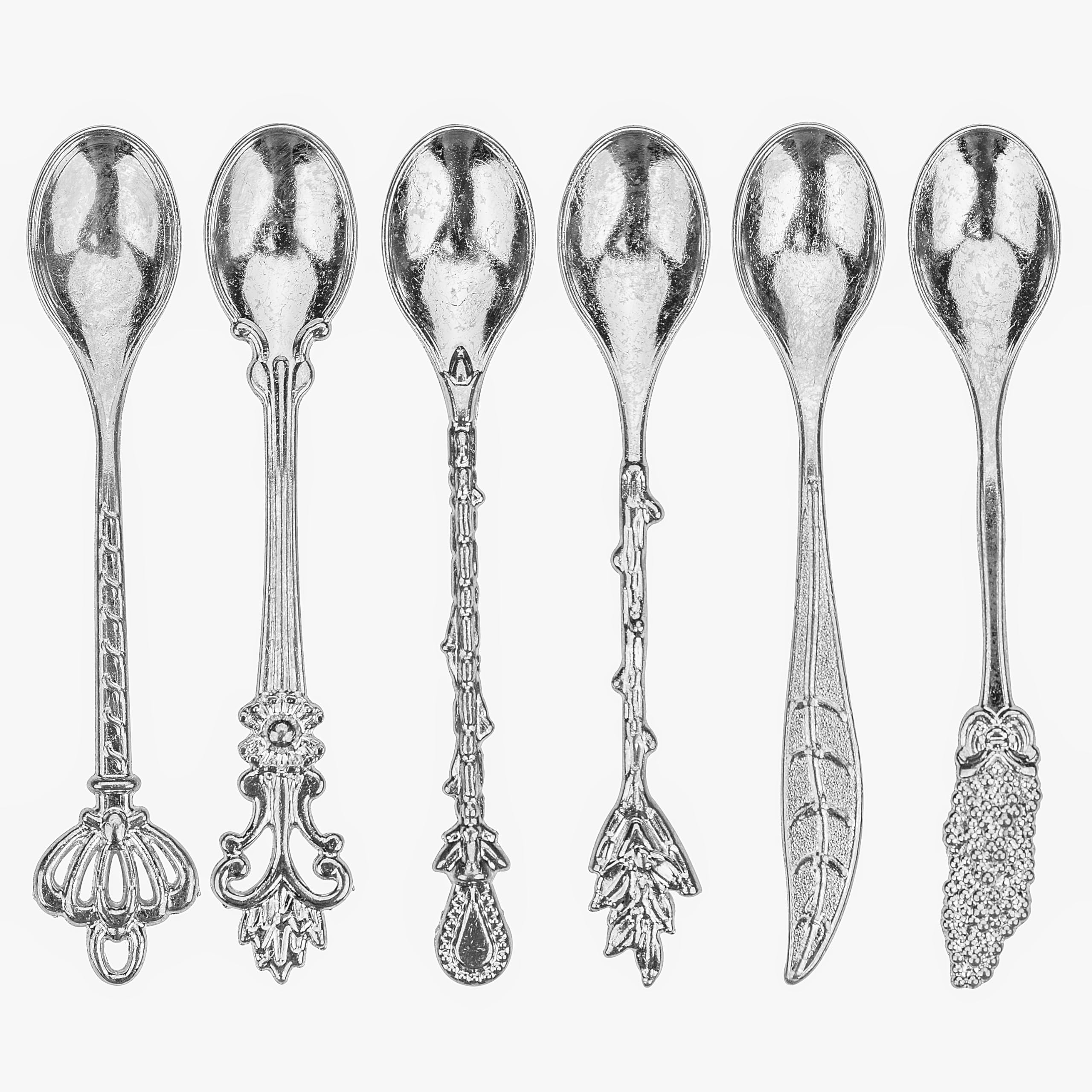 Amazon.com: Fdit Vintage Style Coffee Spoons Set 3Pcs Dessert Spoons ...
