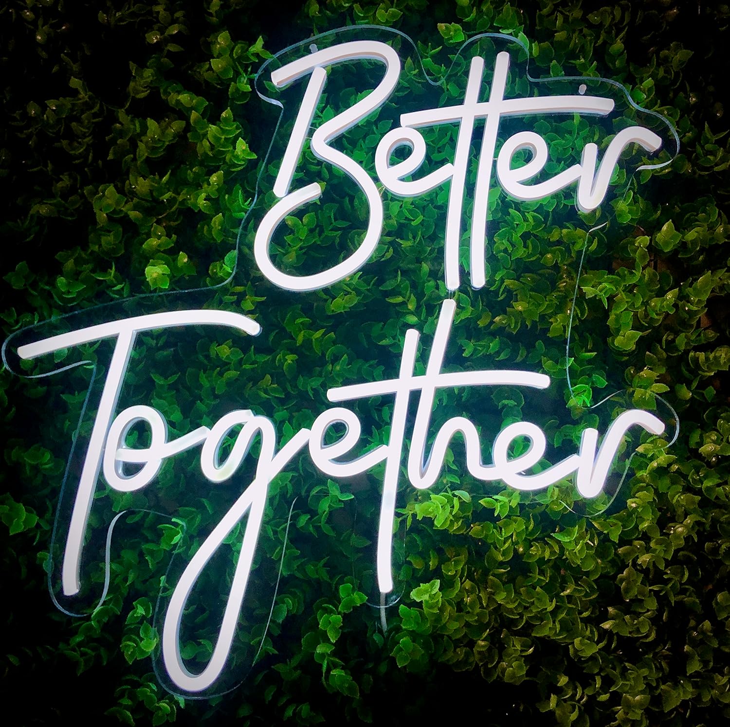 LiQi ™ "Better Together" Neonschild für Hochzeit, Verlobung, Jahrestag, Party, Dekoration, LED ...